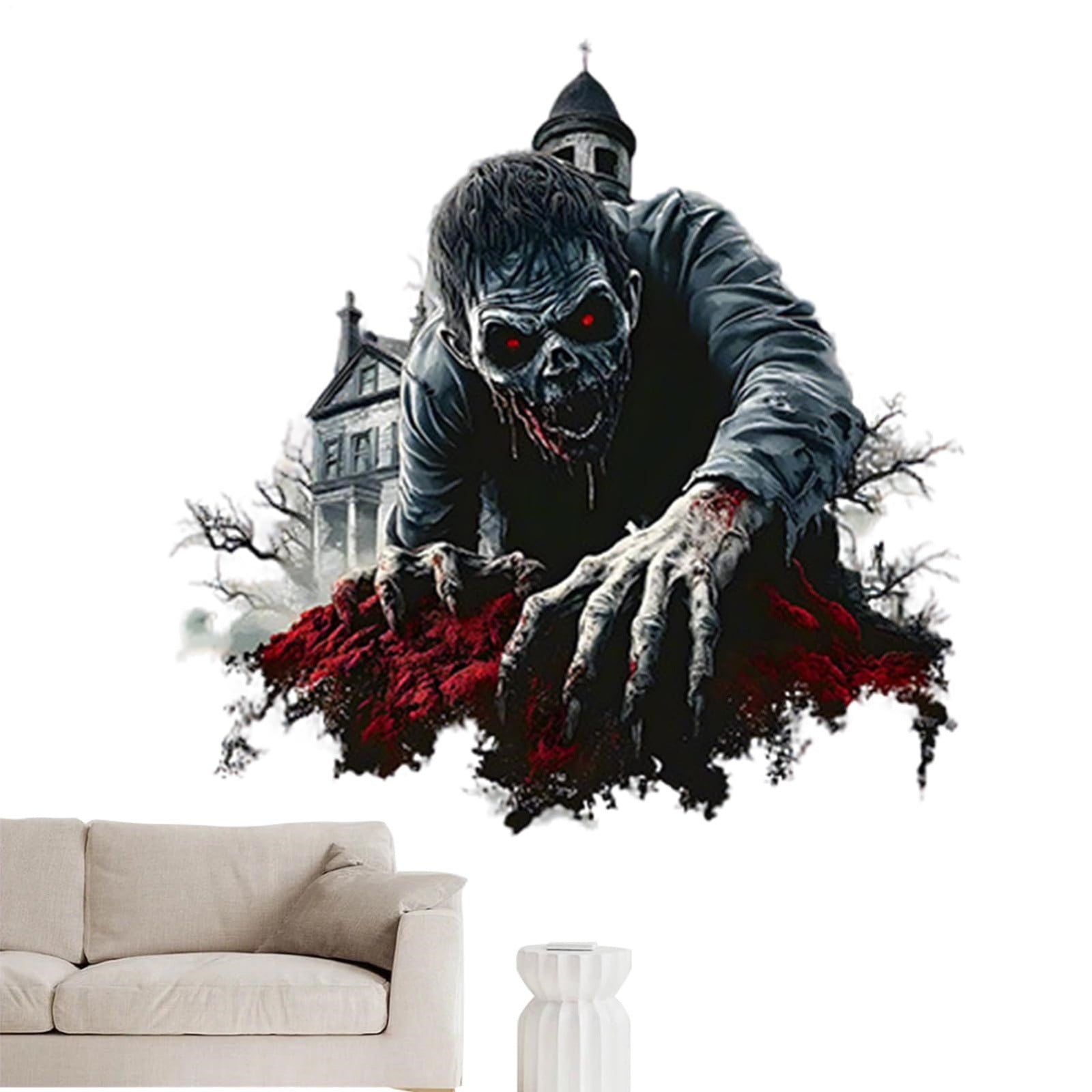 Halloween Decorations Halloween Zombie Wall Decal Sticker, Removable ...