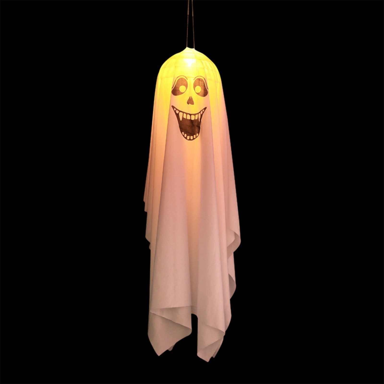 Halloween Decorations Hanging Ghosts Light Up Decor Warm LED Ghost ...
