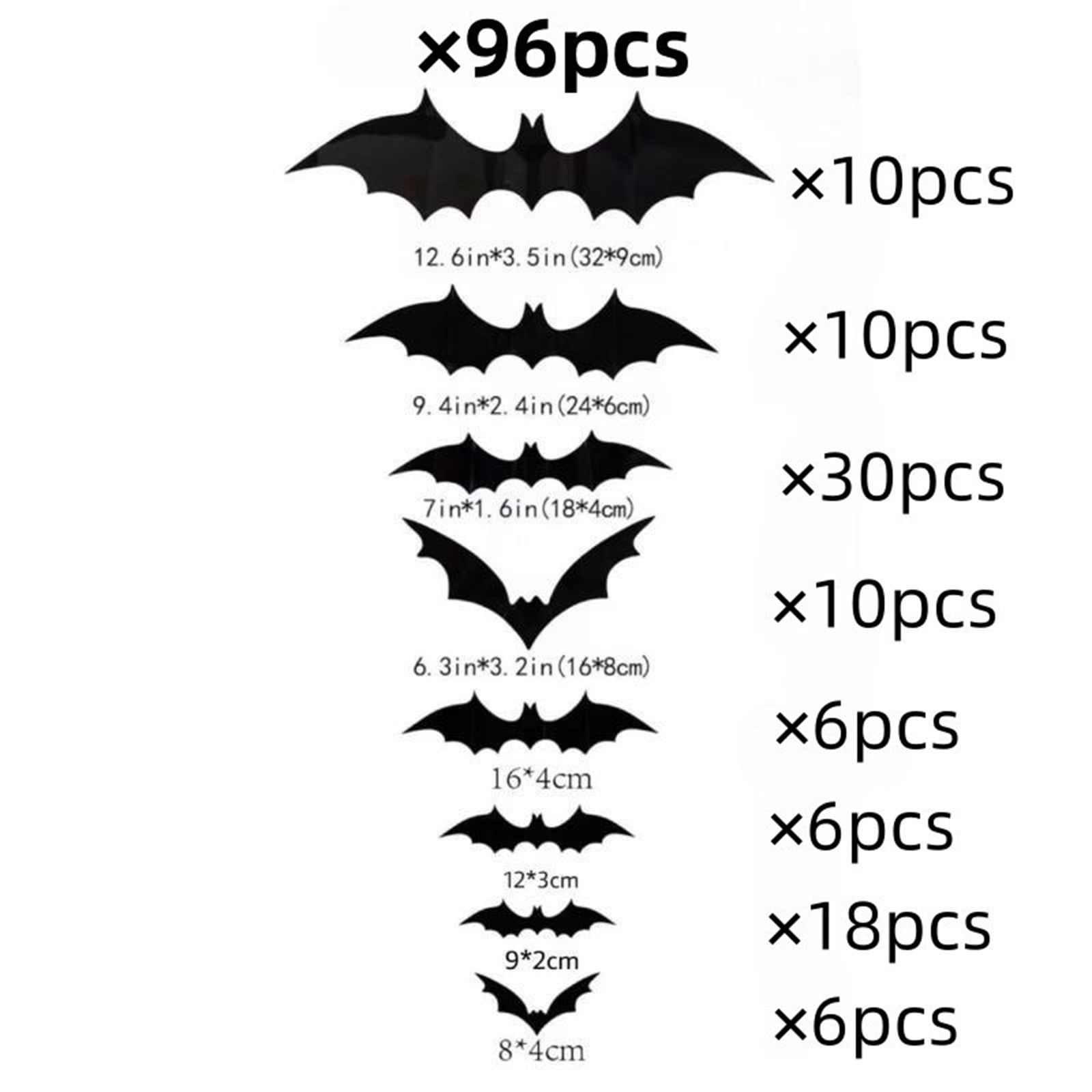 Halloween Decorations for Home Bat Wall Stickers Decor Halloween ...