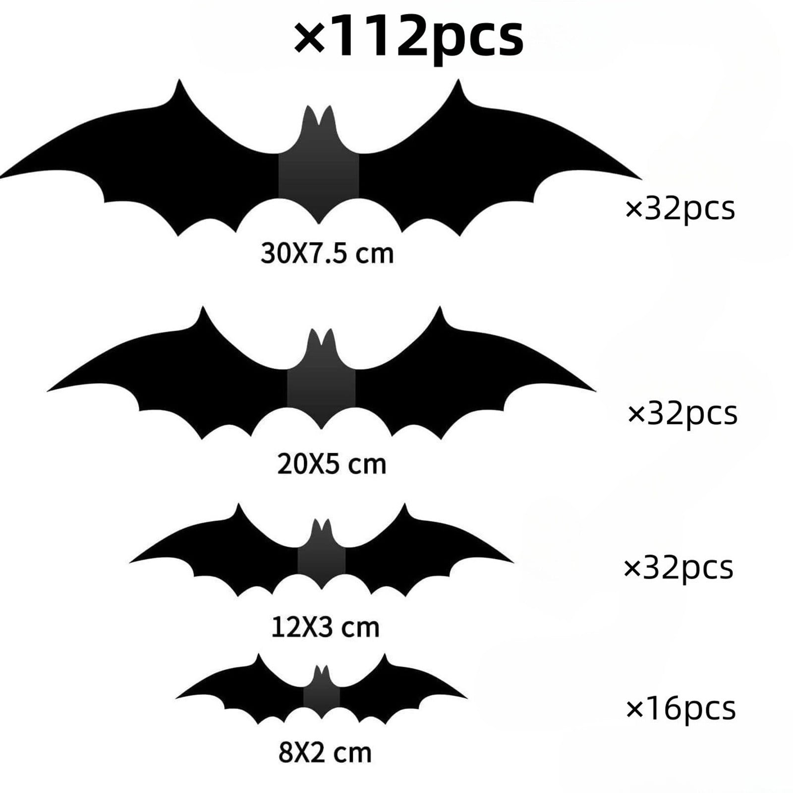 Halloween Decorations for Home Bat Wall Stickers Decor Halloween ...