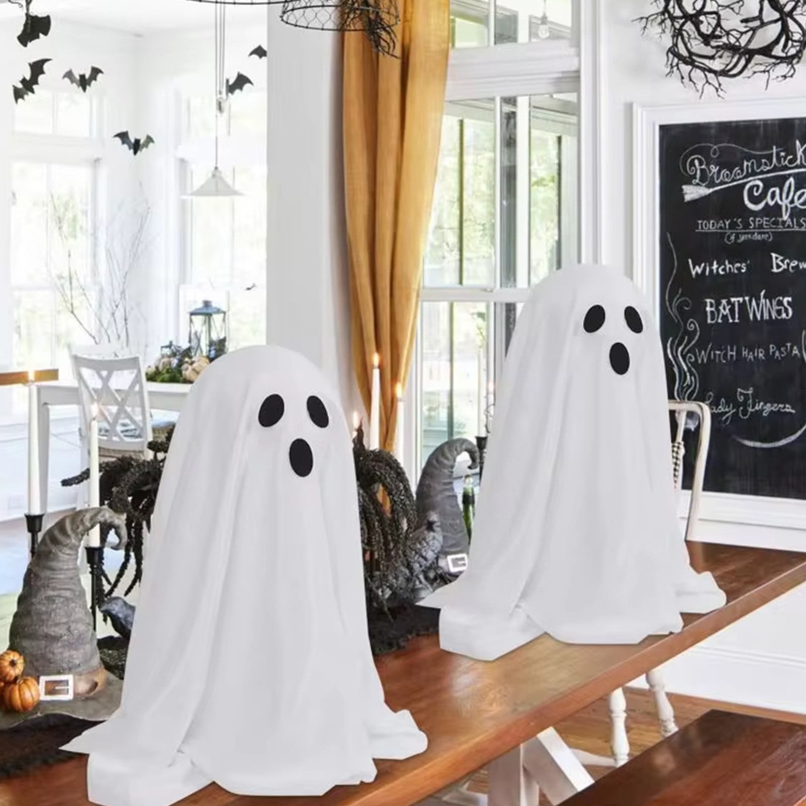 Halloween Decorations Indoor -3 Packs DIY Light-Up Spooky Ghosts with ...