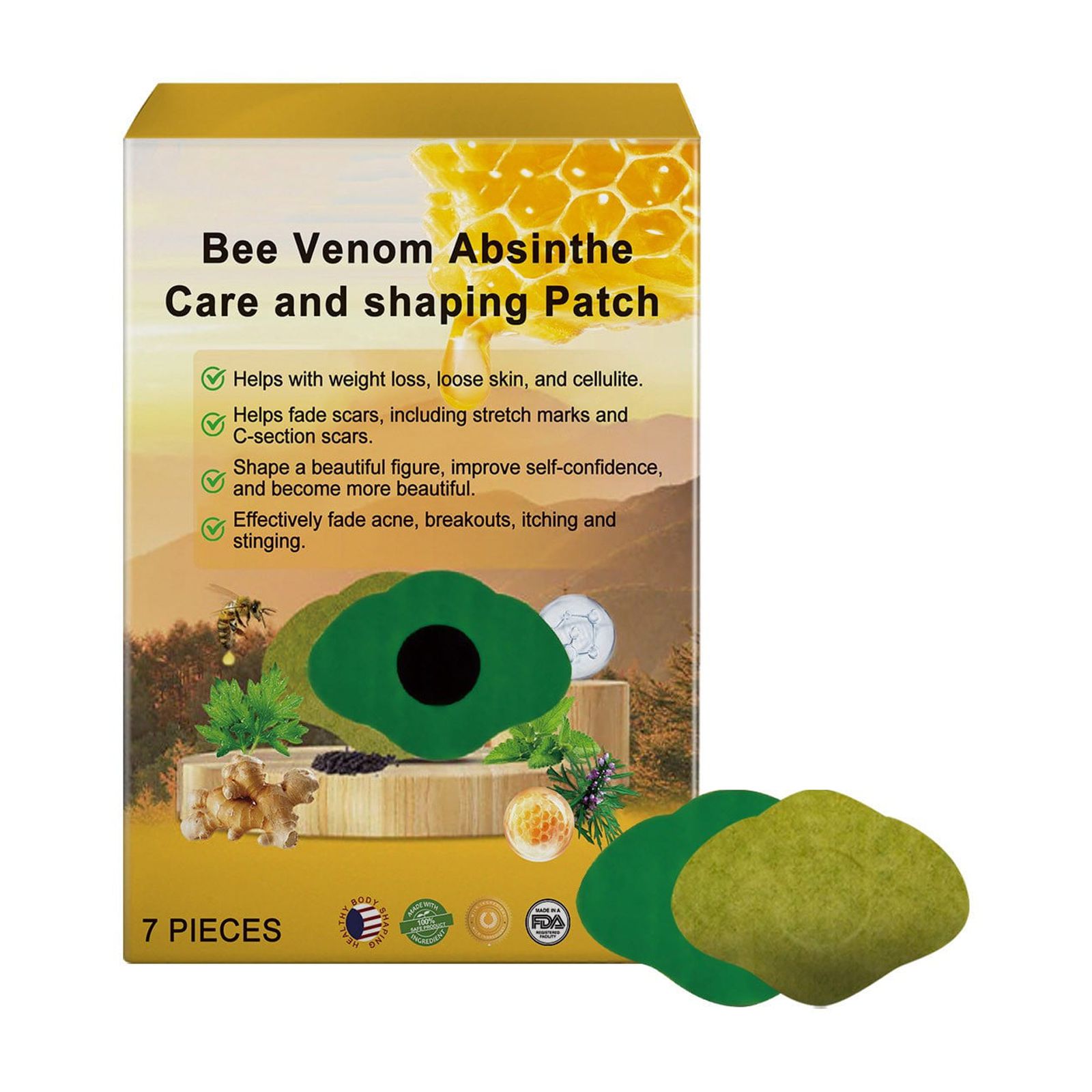 Halloween Decorations Indoor Bee Slimming Patch Bee Lymphatic Drainage ...