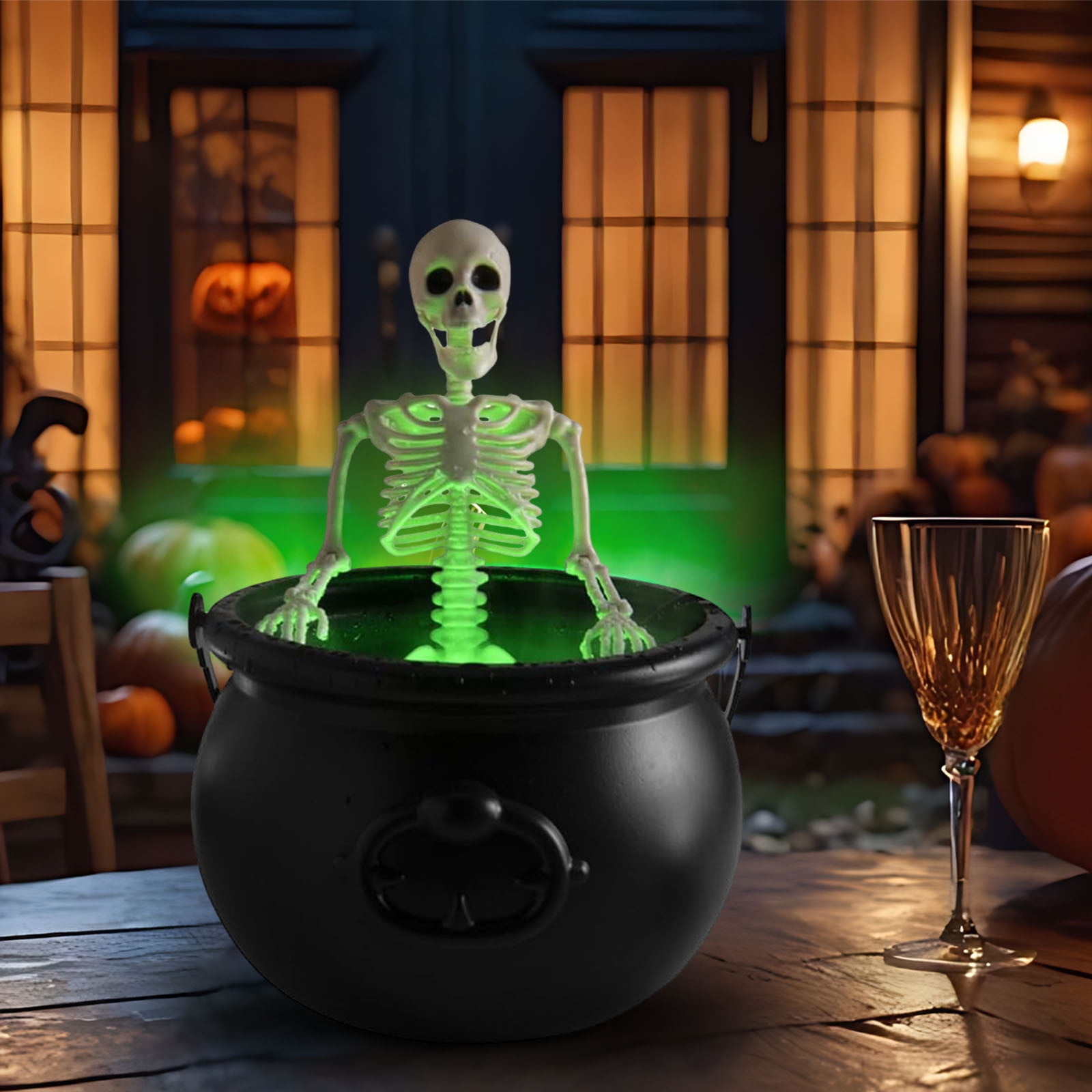 Halloween Decorations Indoor Cauldron Halloween Decor With Black ...