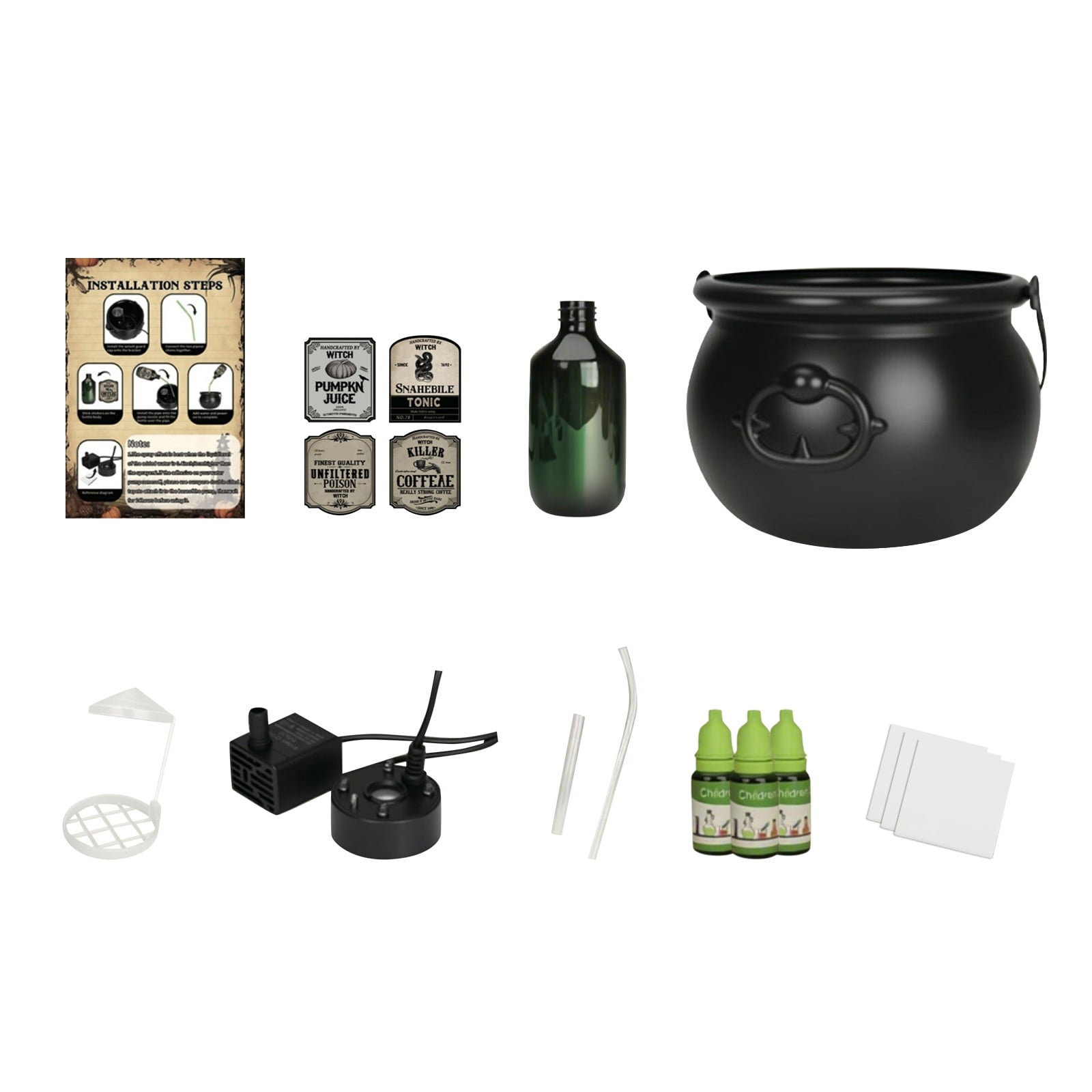 Halloween Decorations Indoor - Cauldron Halloween Decor with Magic ...