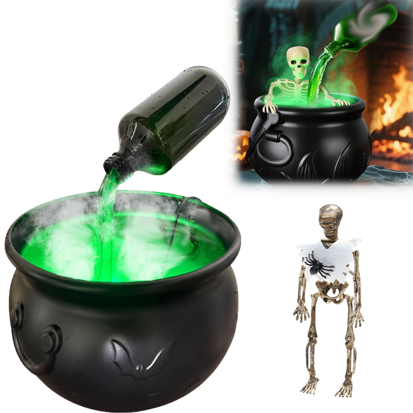 Halloween Decorations Indoor, Cauldron Halloween Decor with Magic ...