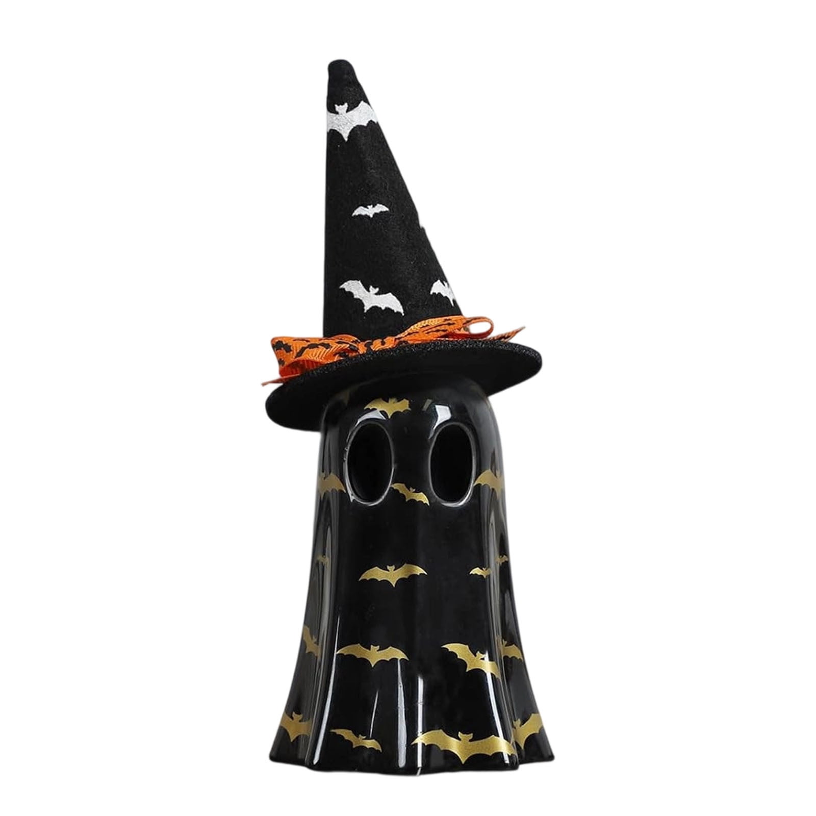 Halloween Decorations Indoor, Ceramic Ghosts with Witch Hats, Cute ...