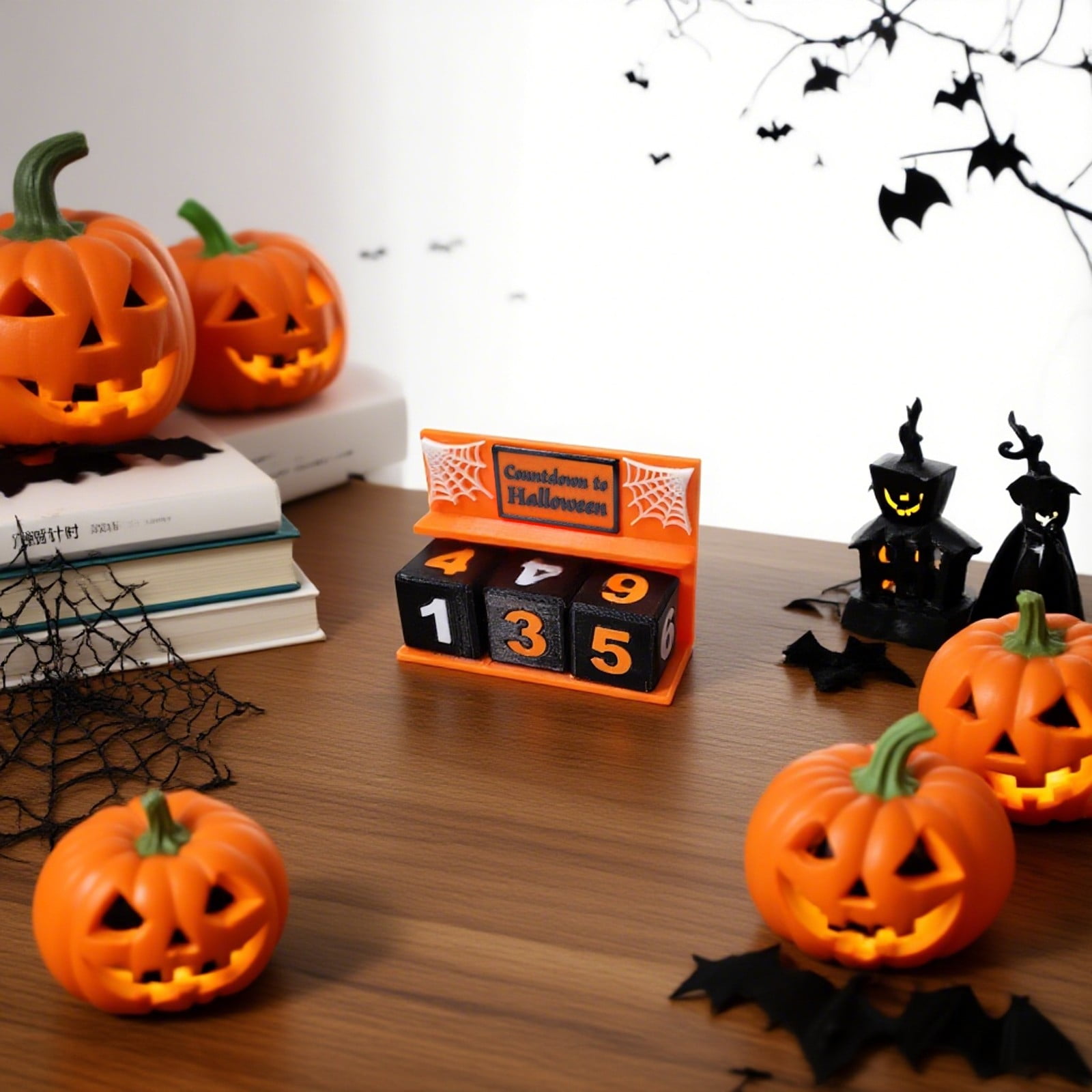 Halloween Decorations Indoor, Countdown to Halloween Calendar with ...