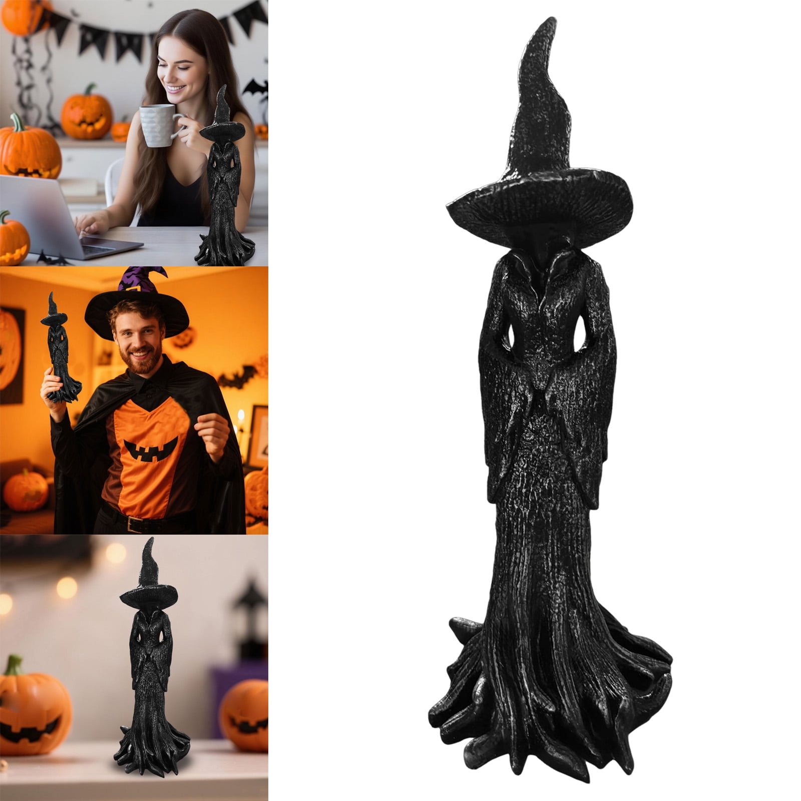 Halloween Decorations Indoor | Cracker Barrel Witch Statue 7.8" Gothic ...