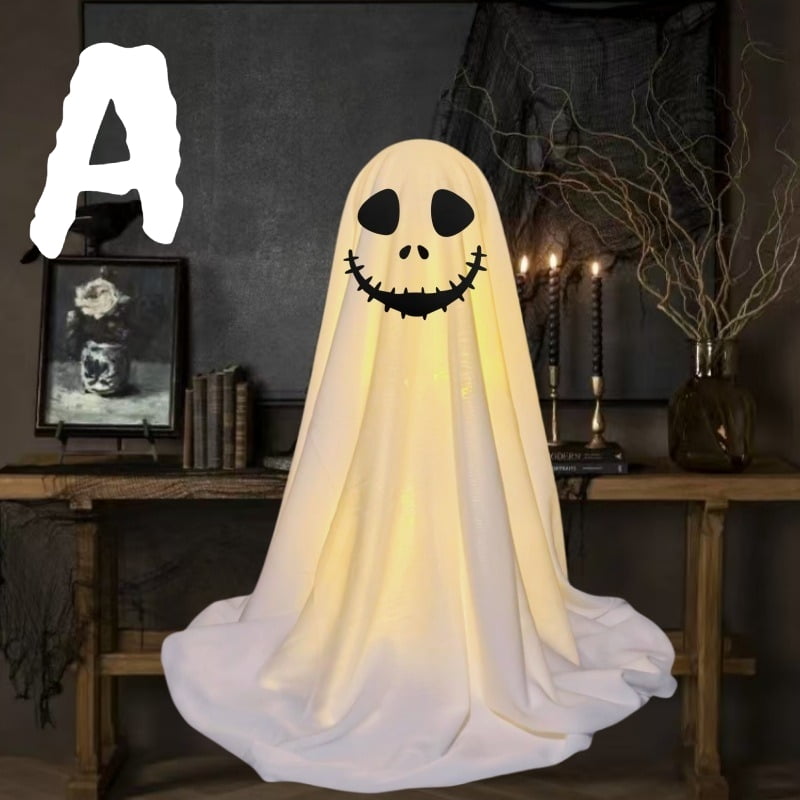 Halloween Decorations Indoor - DIY Light-Up Spooky Ghosts with String ...