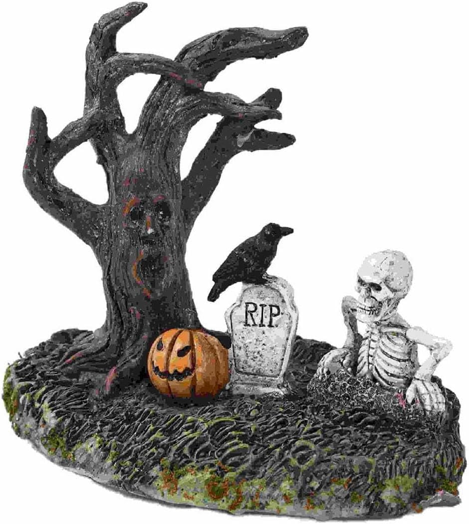 Halloween Decorations Indoor Dried Tree Pumpkin Ghost Face Crow ...