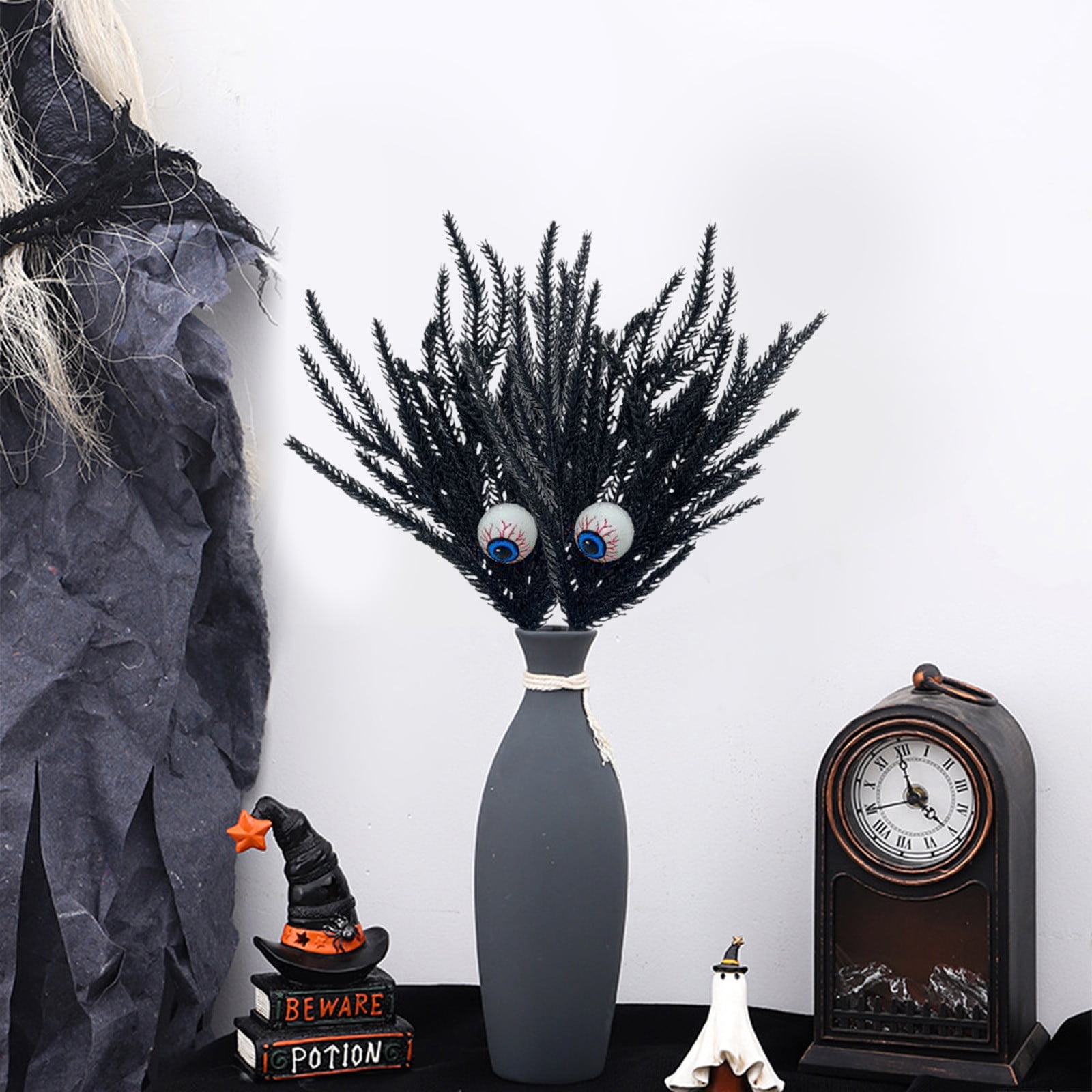 Halloween Decorations Indoor Halloween Black Needle Cuttings, 17 ...