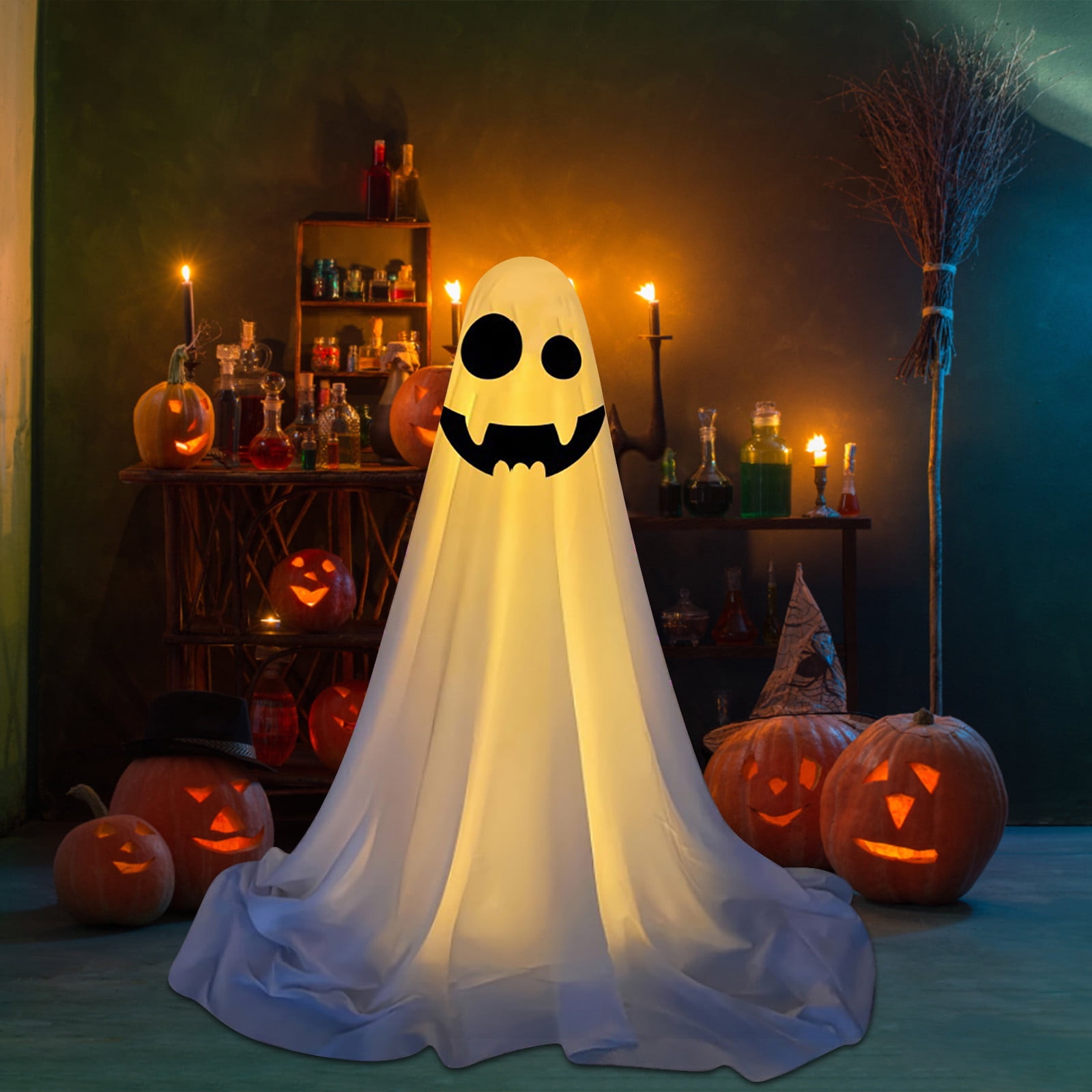 Halloween Decorations Indoor Halloween Ghost Decor, Luminous LED Porch ...
