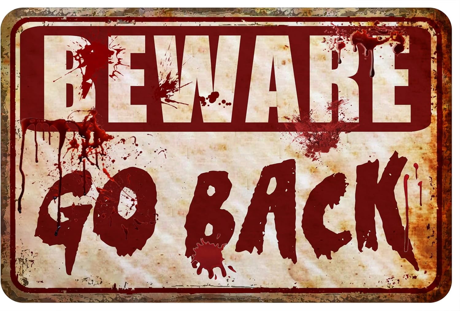Halloween Decorations Indoor Horror Room Decor Metal Tin Signs ...