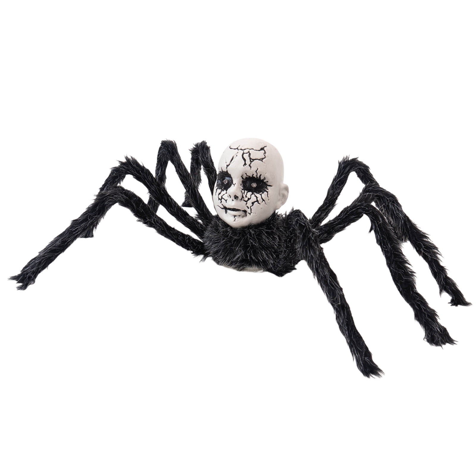 Halloween Decorations Indoor - Motorized Walking Doll Face Spider Toy ...