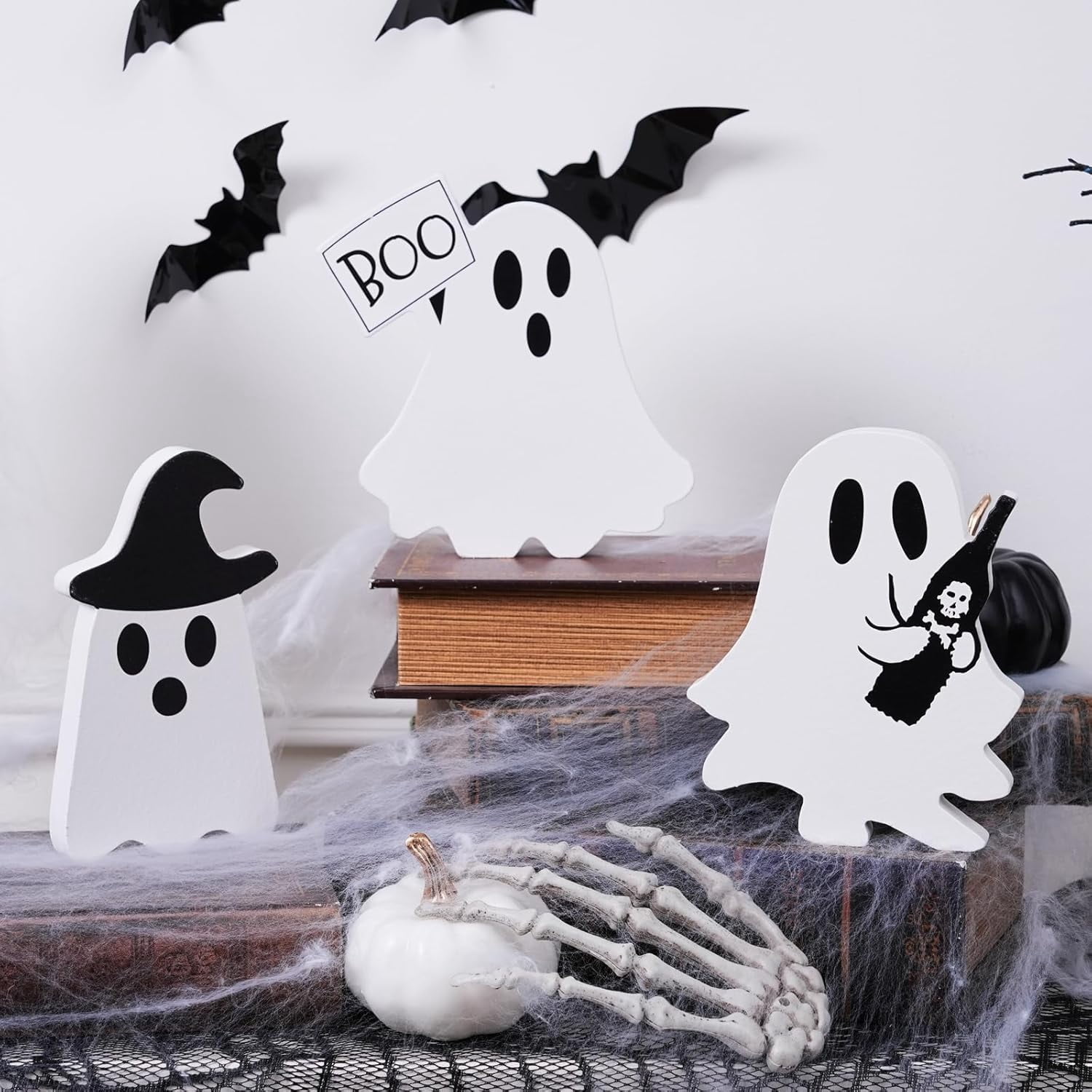 Halloween Decorations Indoor, Halloween Tiered Tray Decor Table Sign ...