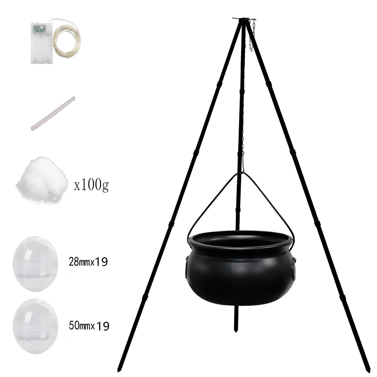 Halloween Decorations (Indoor Use) - DIY Bubbling Witch Pot Set, Black ...