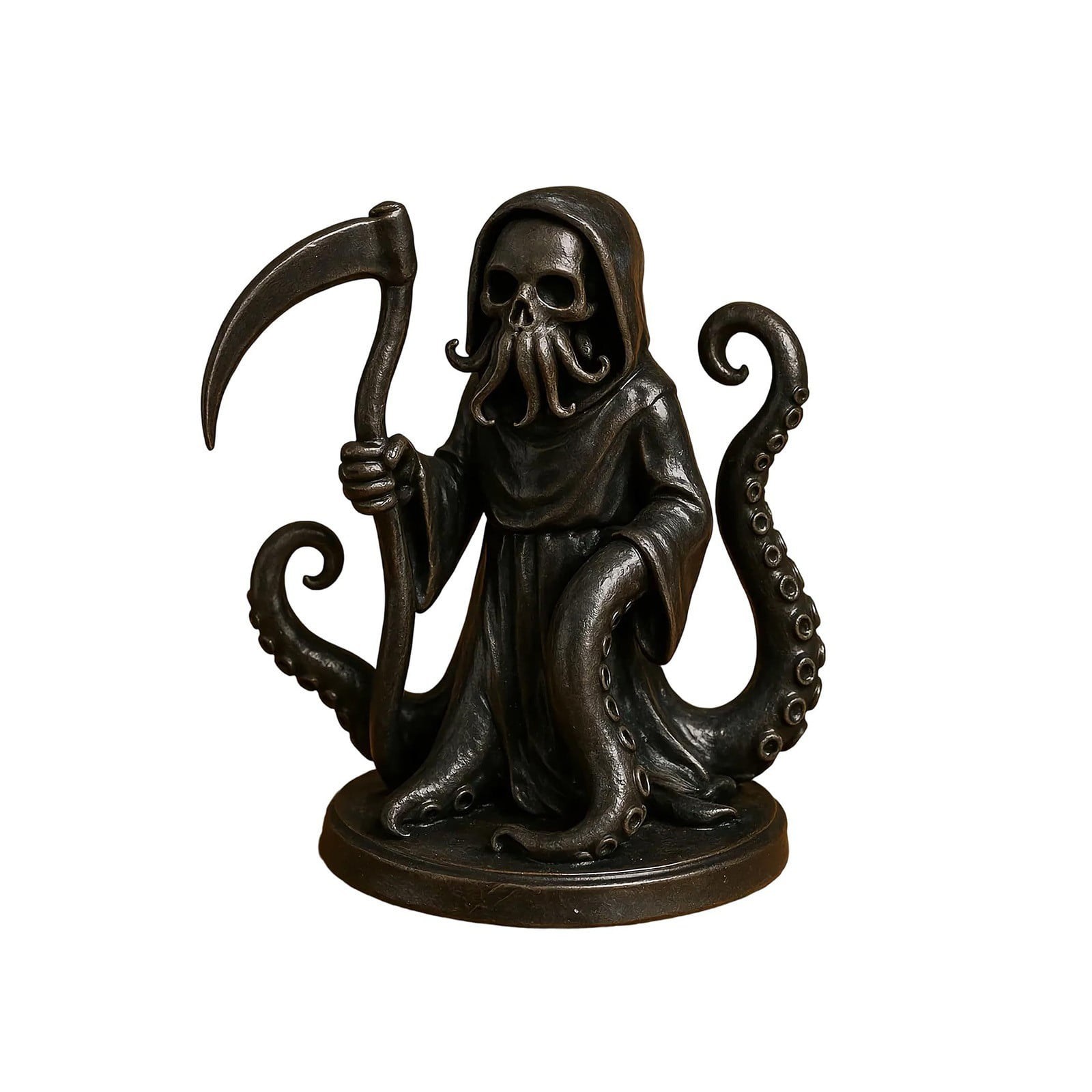 Halloween Decorations Octopus Grim Reaper Figurine, Unique Gothic Resin ...