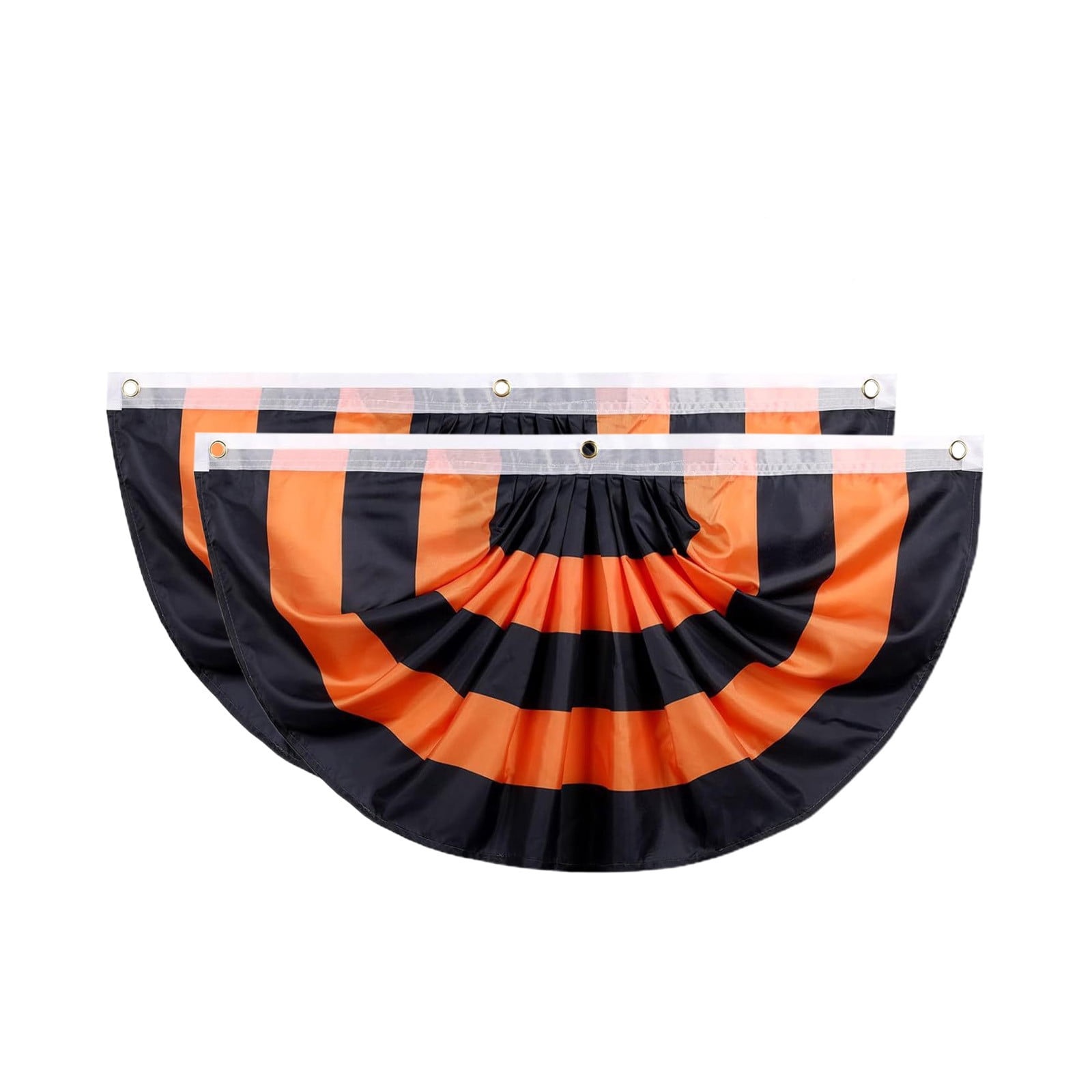 Halloween Decorations Outdoor - 2 Pack Halloween Flag Bunting Half Fan ...
