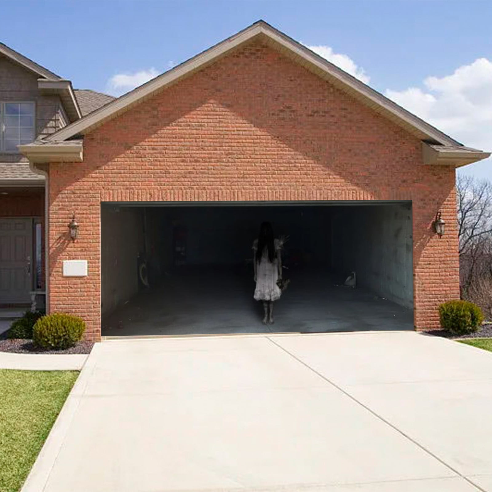 Halloween Decorations Outdoor, 5.9x13.1 ft Scary Demon Grim Reaper ...