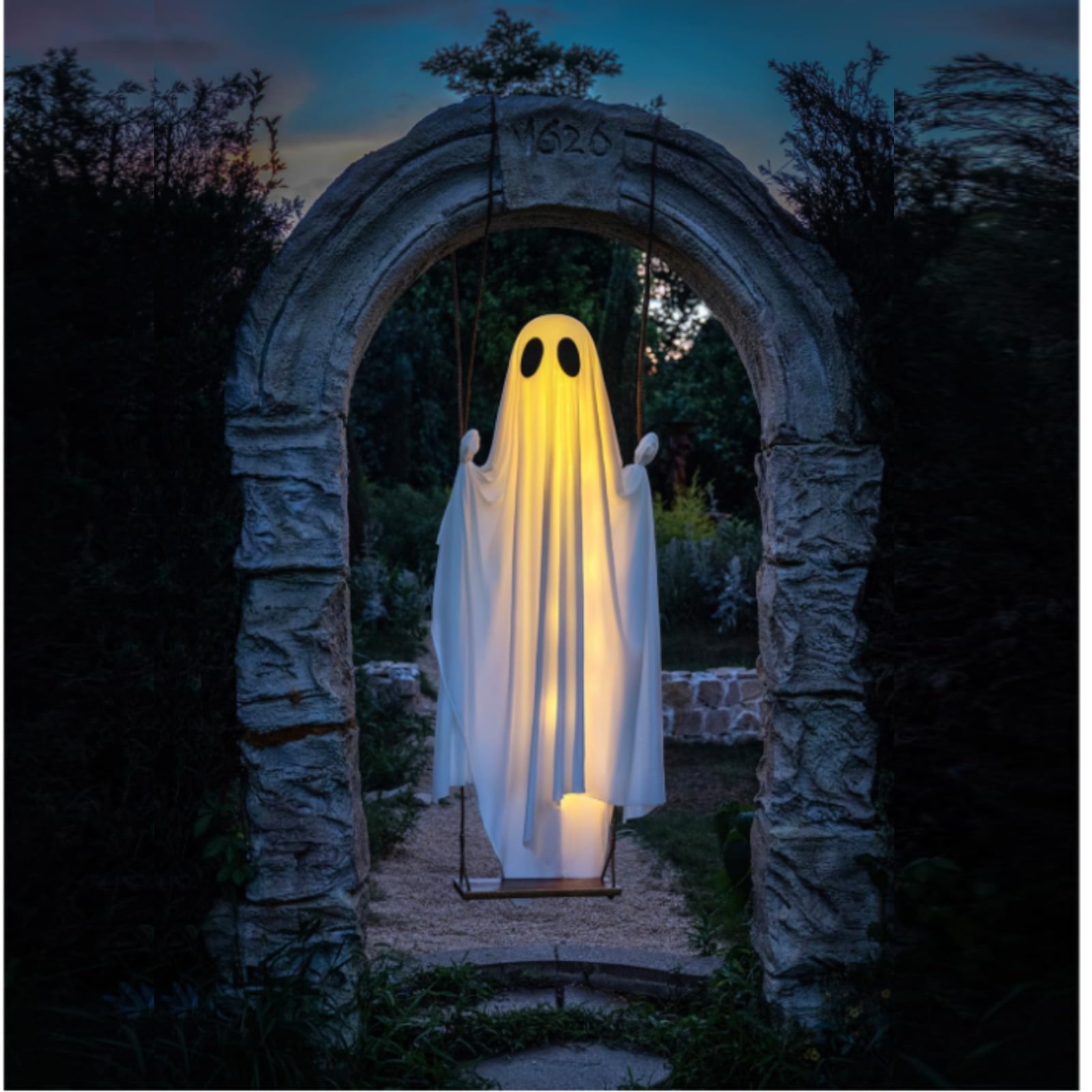 Halloween Decorations Outdoor - 5 FT Large Hanging Swing Ghost ...