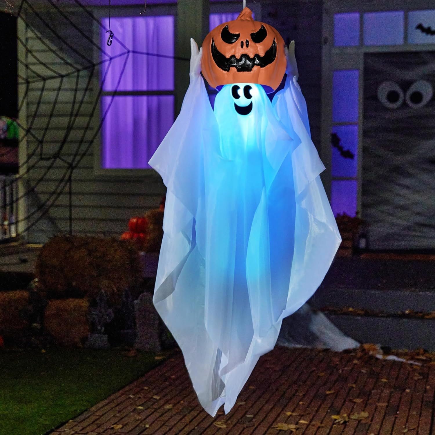 Halloween Decorations Outdoor - Halloween Animatronics Hanging Ghost ...