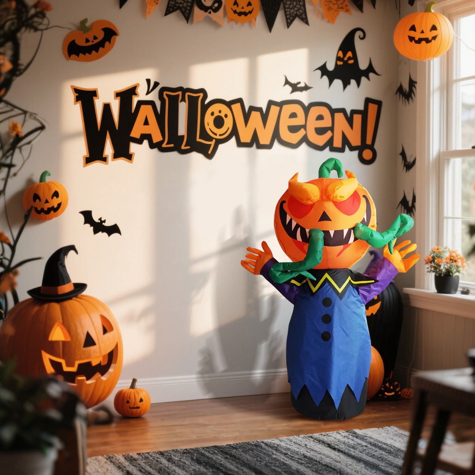 Halloween Decorations Outdoor,Halloween Inflatable Pumpkin Monster ...