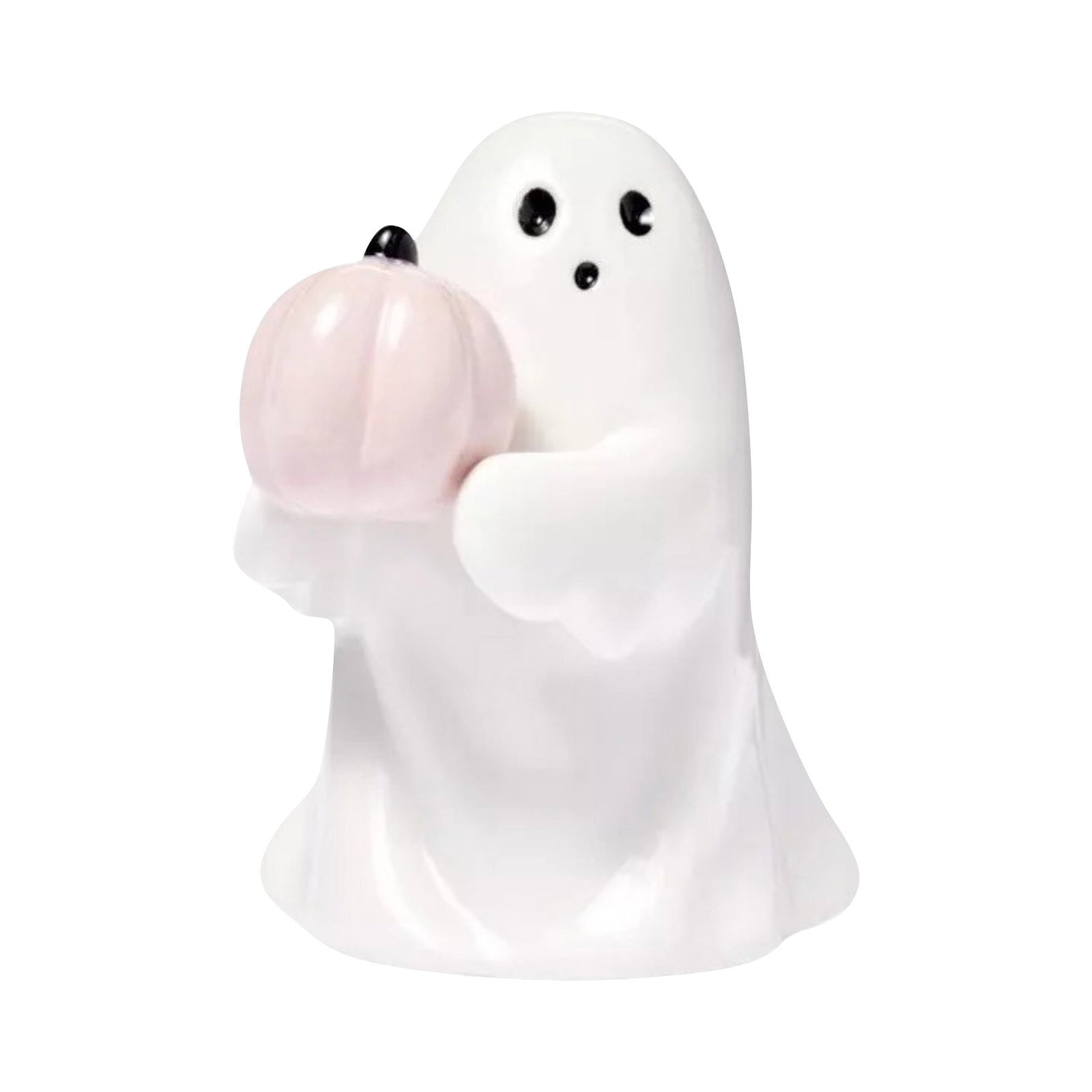 Halloween Decorations Outdoor Indoor - Cute Pink Resin Ghost Figurine ...