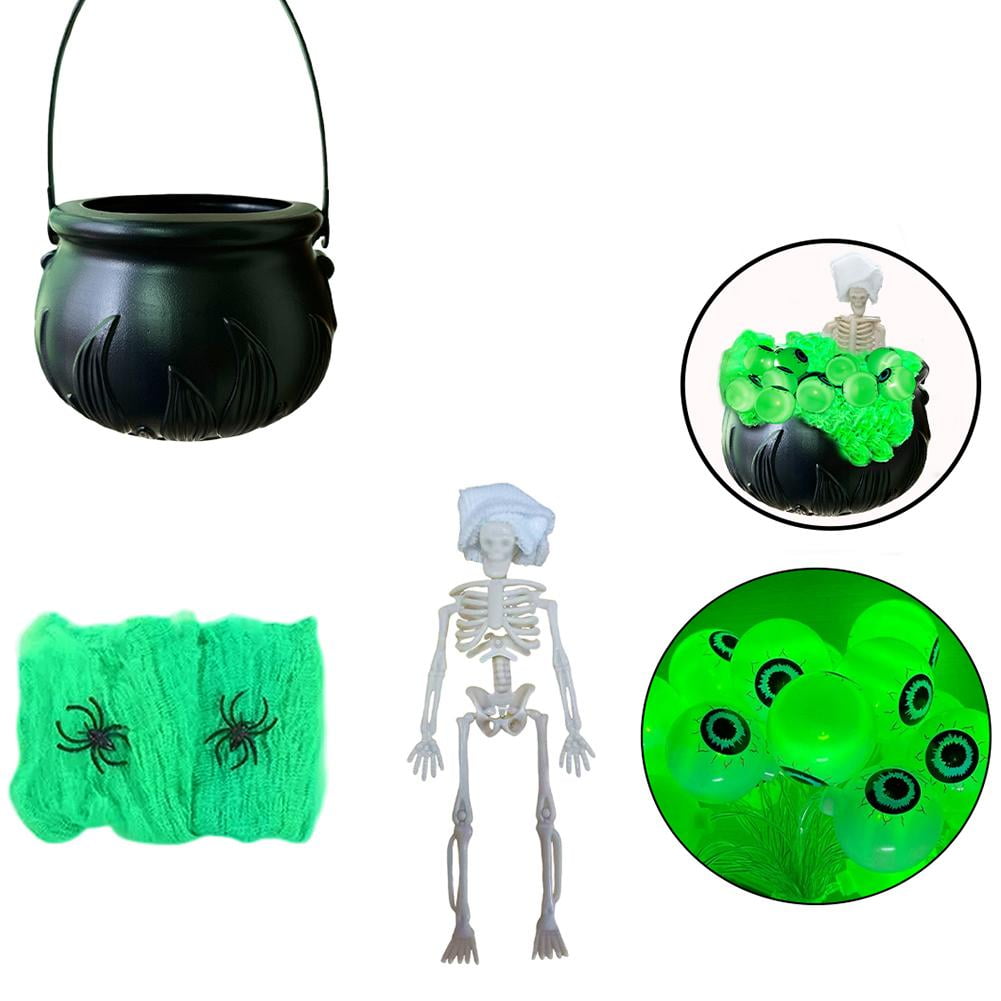 Halloween Decorations Outdoor Indoor,Plastic Witch Cauldron with ...