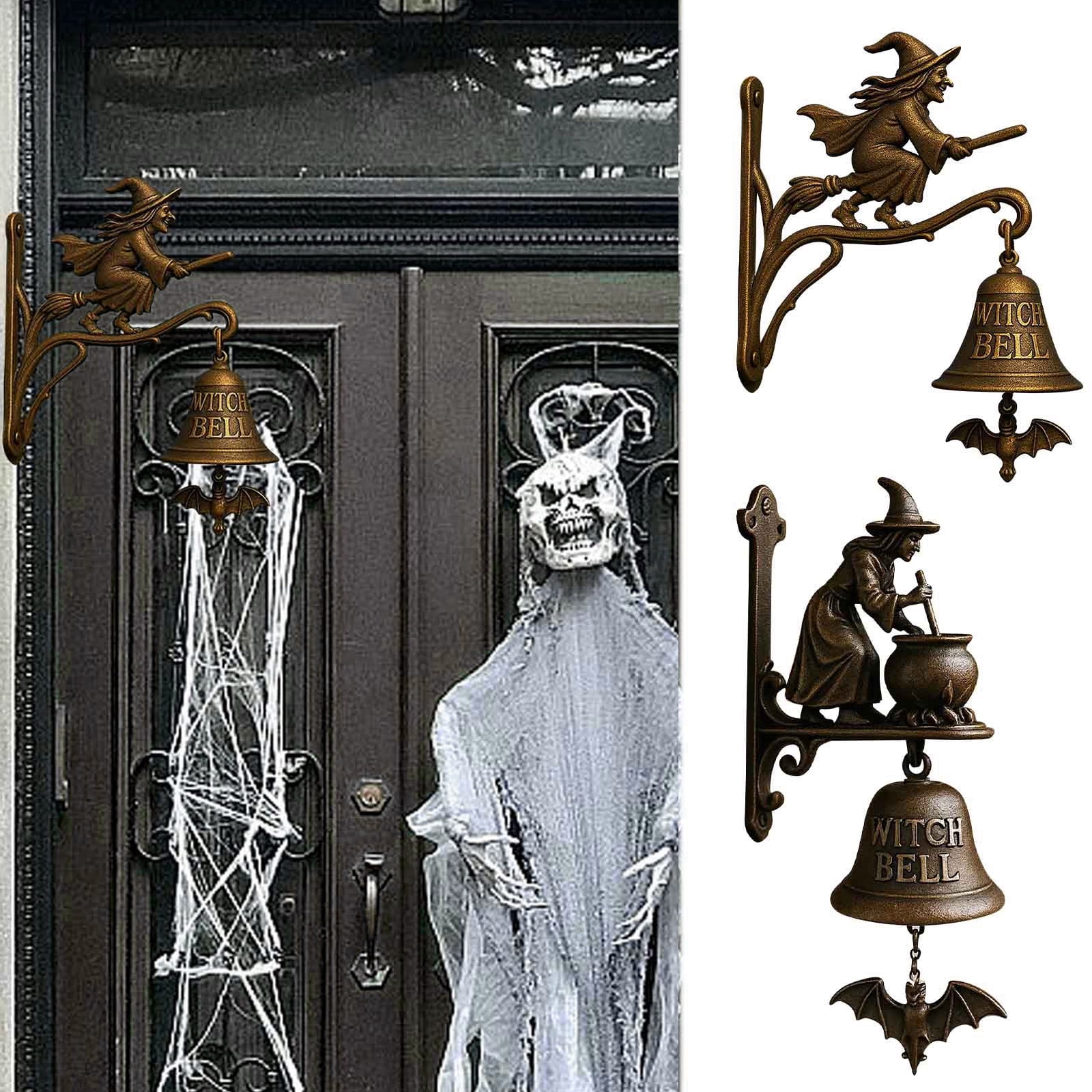 Halloween Decorations Outdoor Indoor - Vintage Witch Doorbell ...