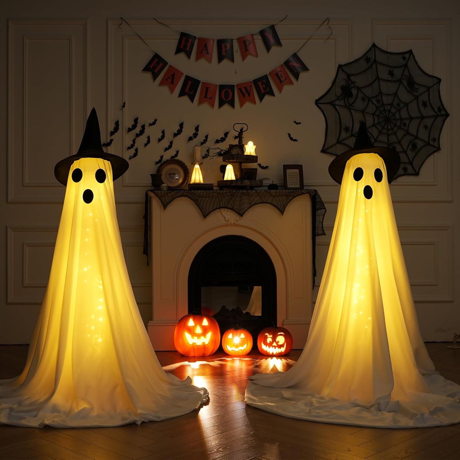 Halloween Decorations Outdoor,Light Up Ghost Outdoor Decorations Indoor ...