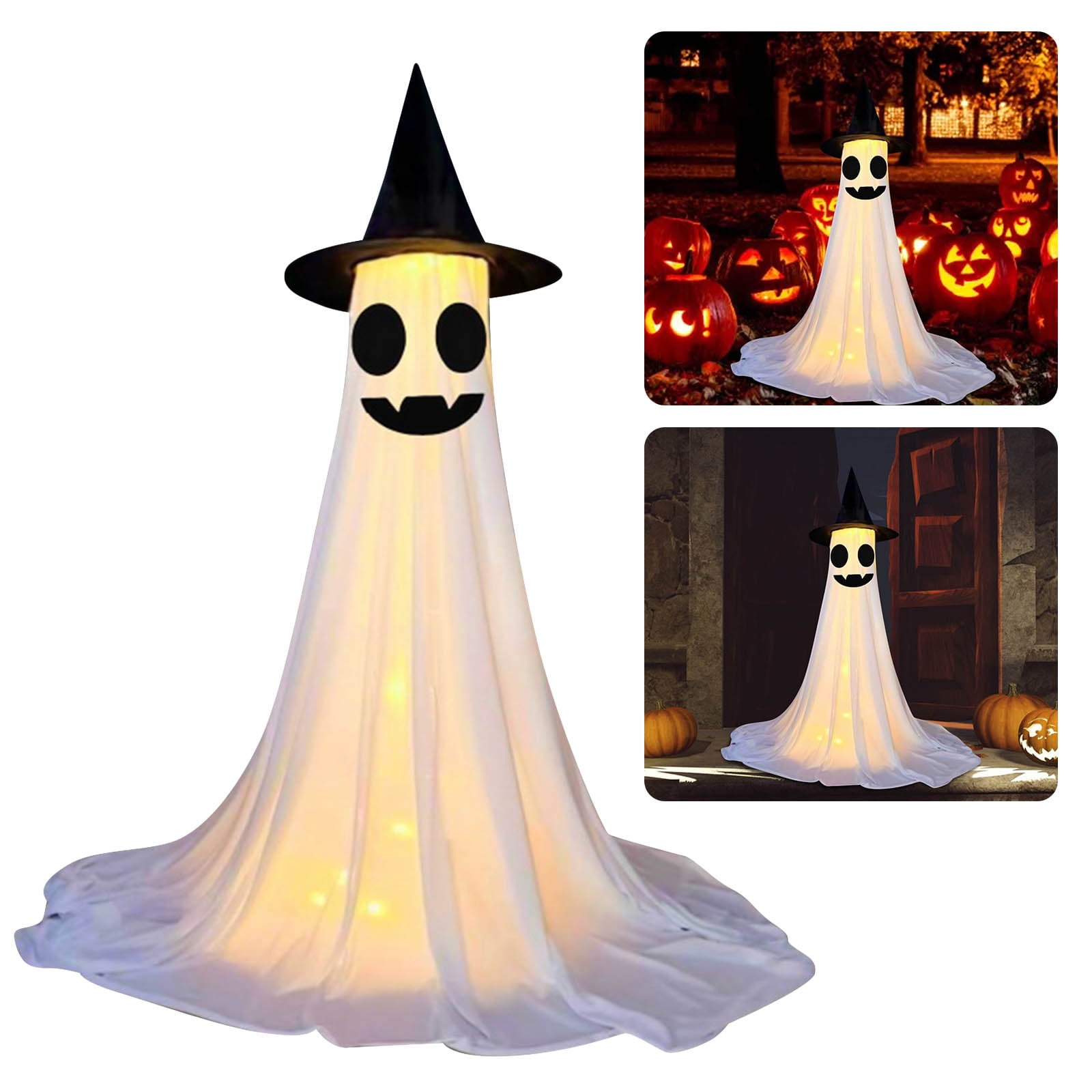 Halloween Decorations Outdoor,Light Up Halloween Spooky Standing Ghost ...