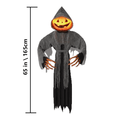 Halloween Decorations Outdoor Pumpkin Ghoul - 65in Light Up Glowing ...