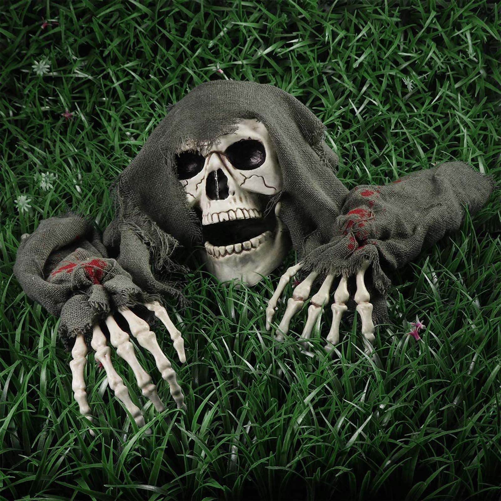 Halloween Decorations Outdoor,Realistic Skeleton Stakes Decorations for ...