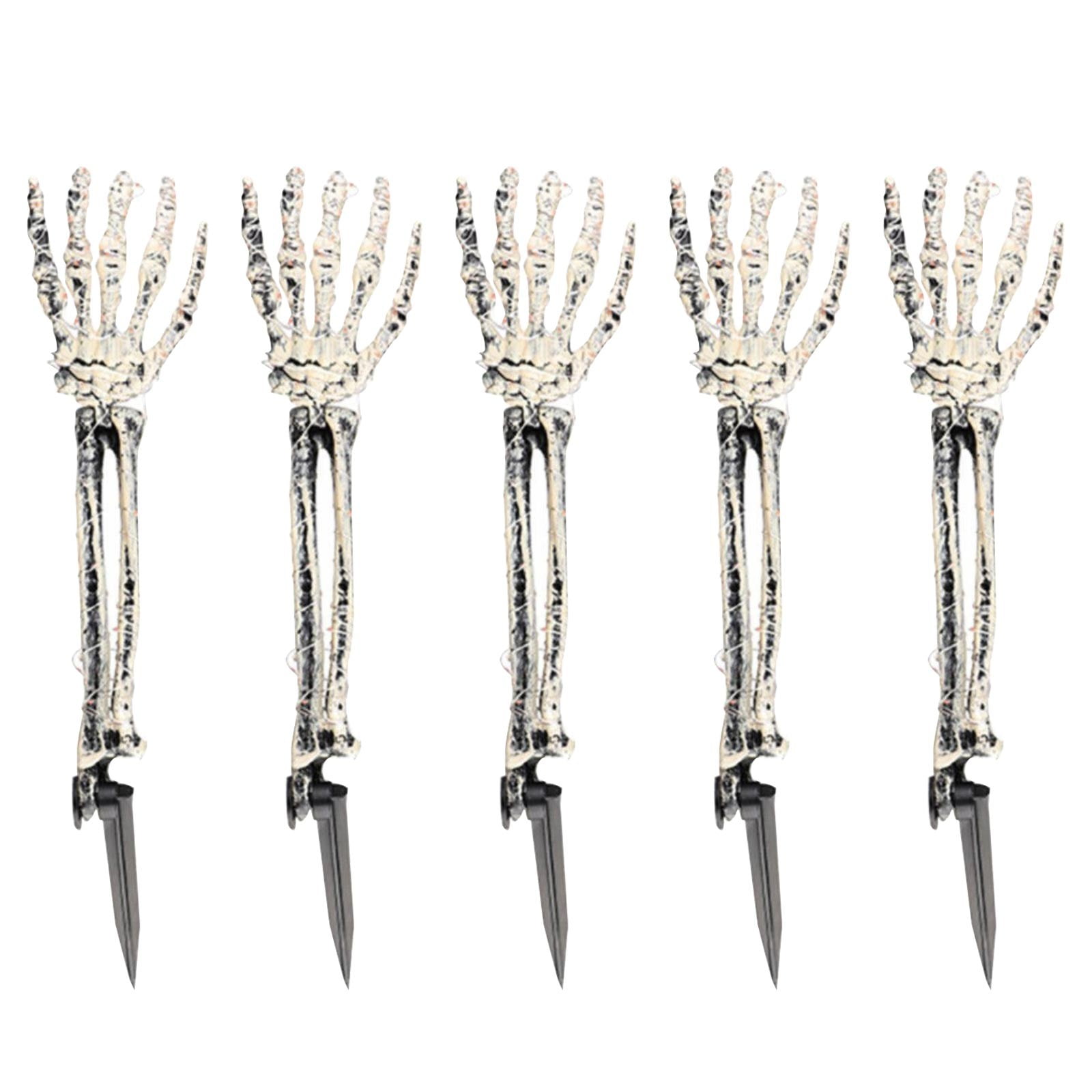 Halloween Decorations Outdoor Skeleton Stakes Pack Light Up Arm Stakes ...