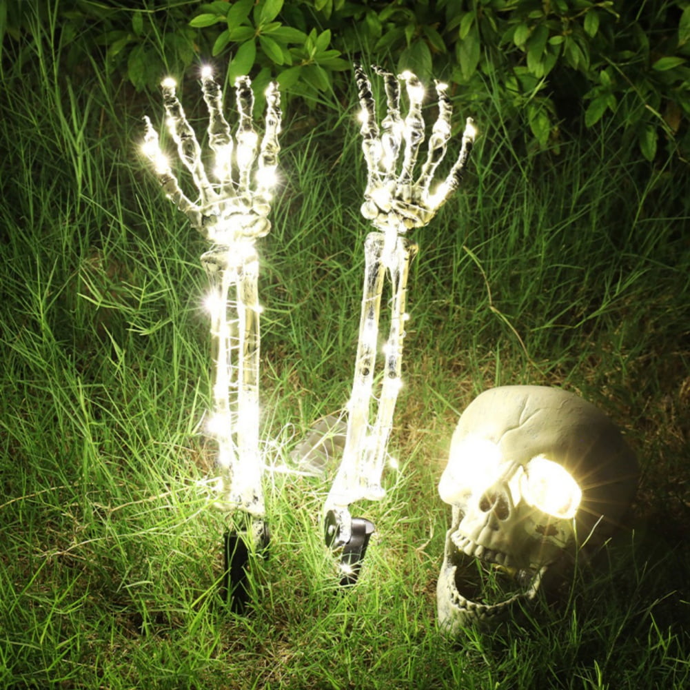 Halloween Decorations Outdoor Skeleton Stakes, Realistic Skull Props 3 ...