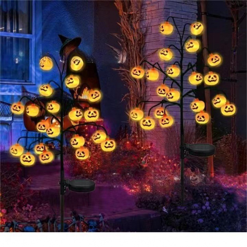 Halloween Decorations Outdoor Solar Lights, 2 Pack Halloween Solar ...