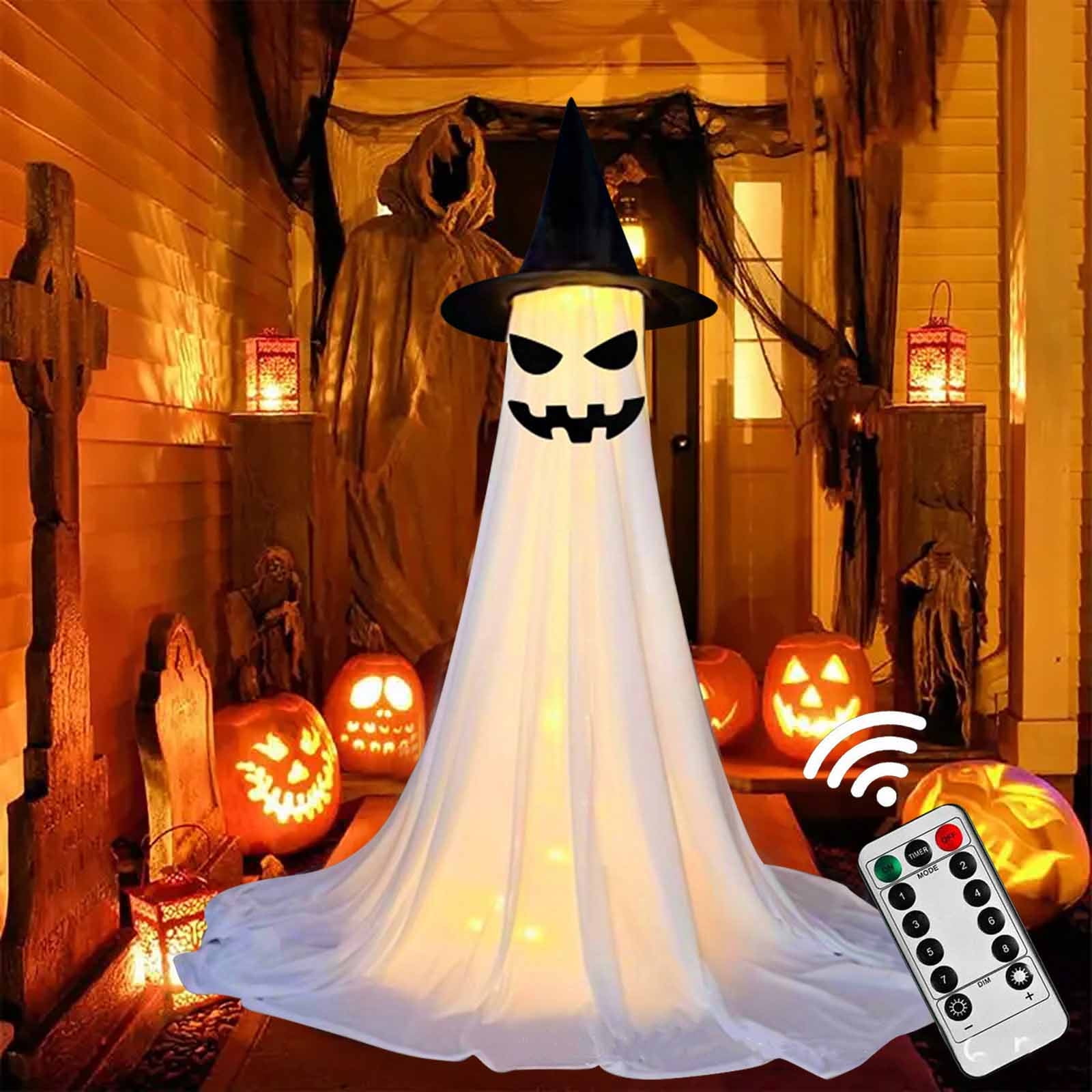 Halloween Decorations Outdoor, Spooky Ghost Halloween Decor, Light Up ...