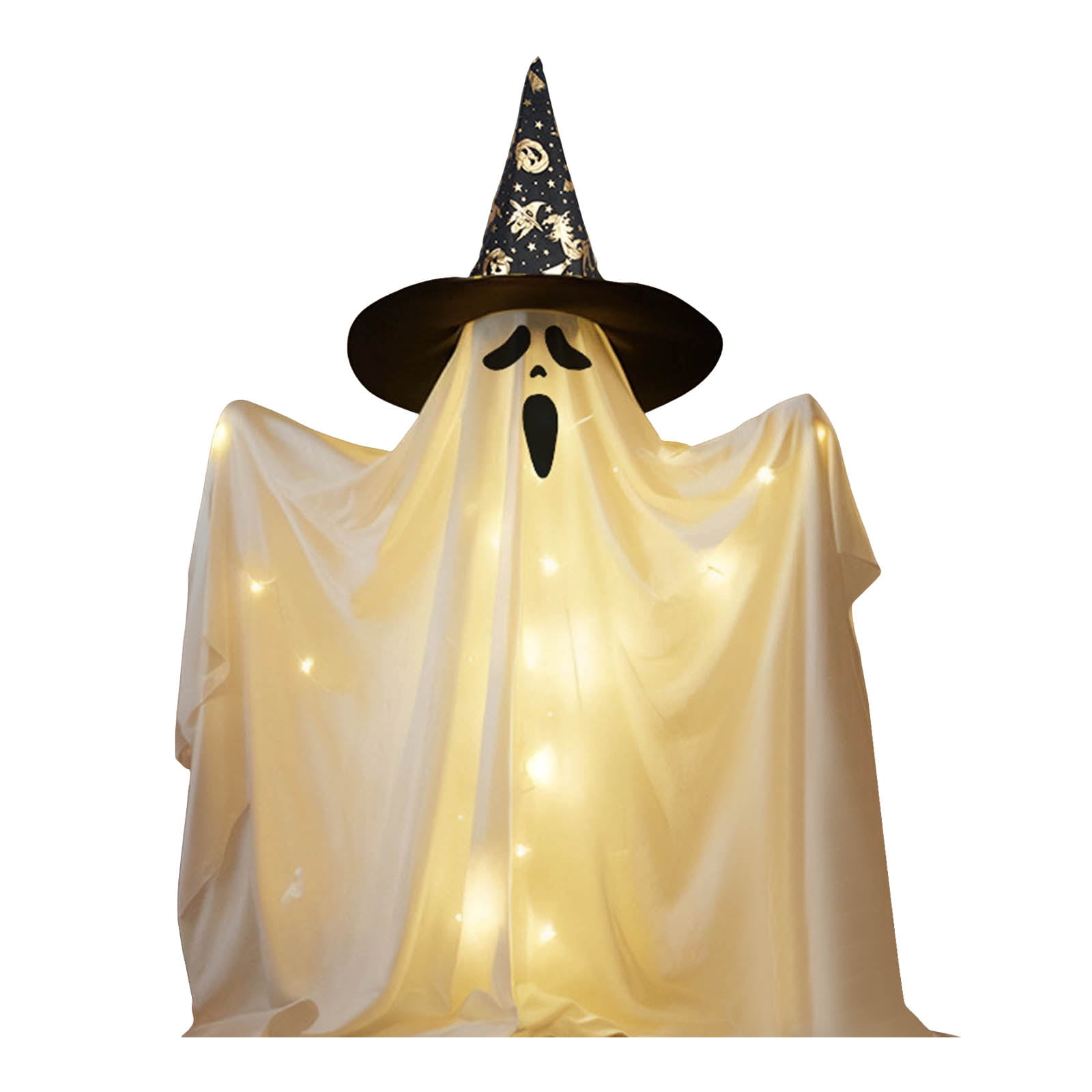 Halloween Decorations Outdoor Standing Ghost, Light Up Spooky Ghost ...