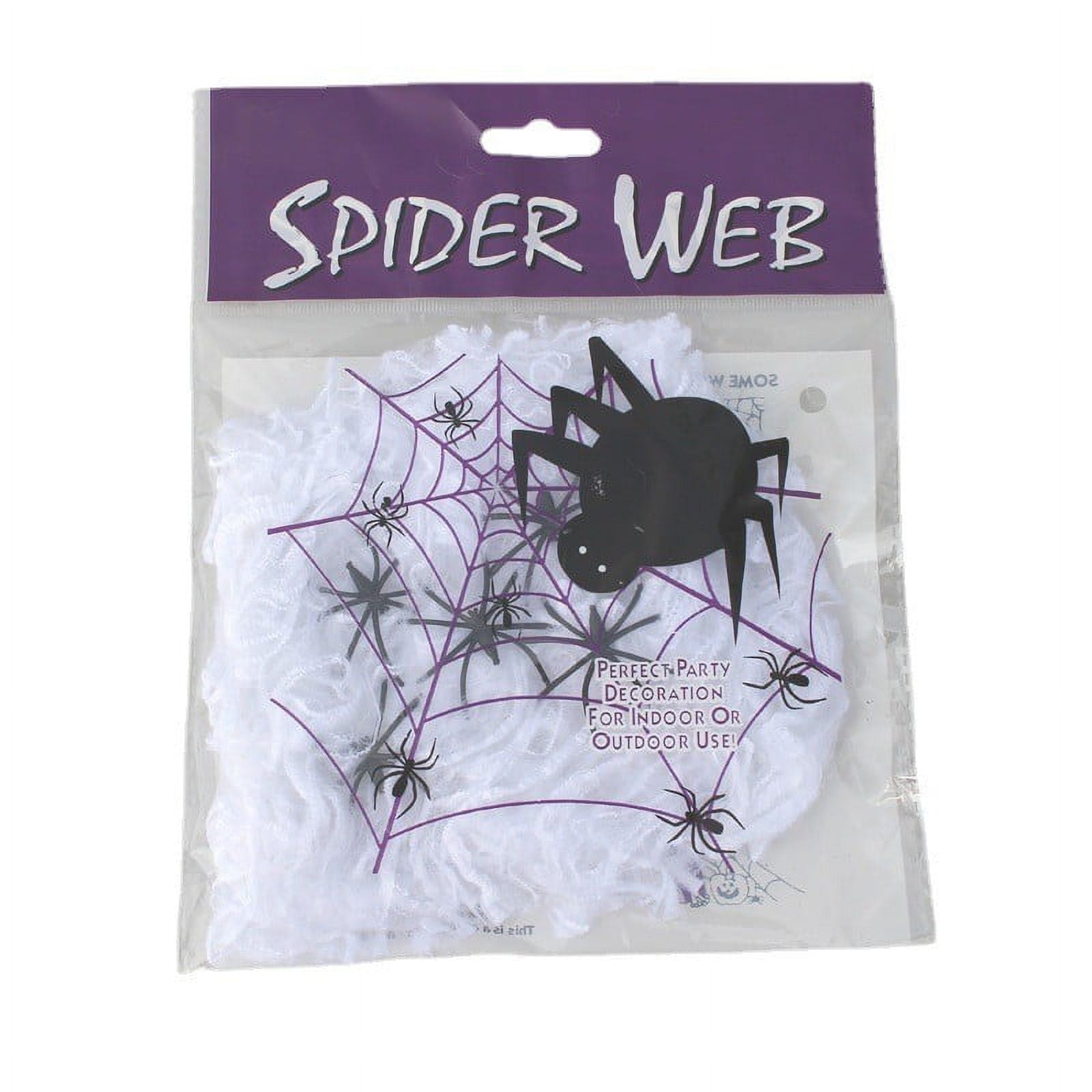 Halloween Decorations Outdoor Stretchy Spider Web Kit - 40g White ...