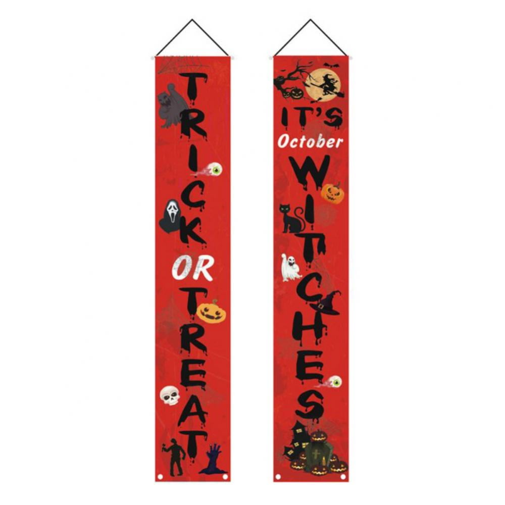 Halloween Decorations Outdoor | Trick or Treat & It's October Witches ...