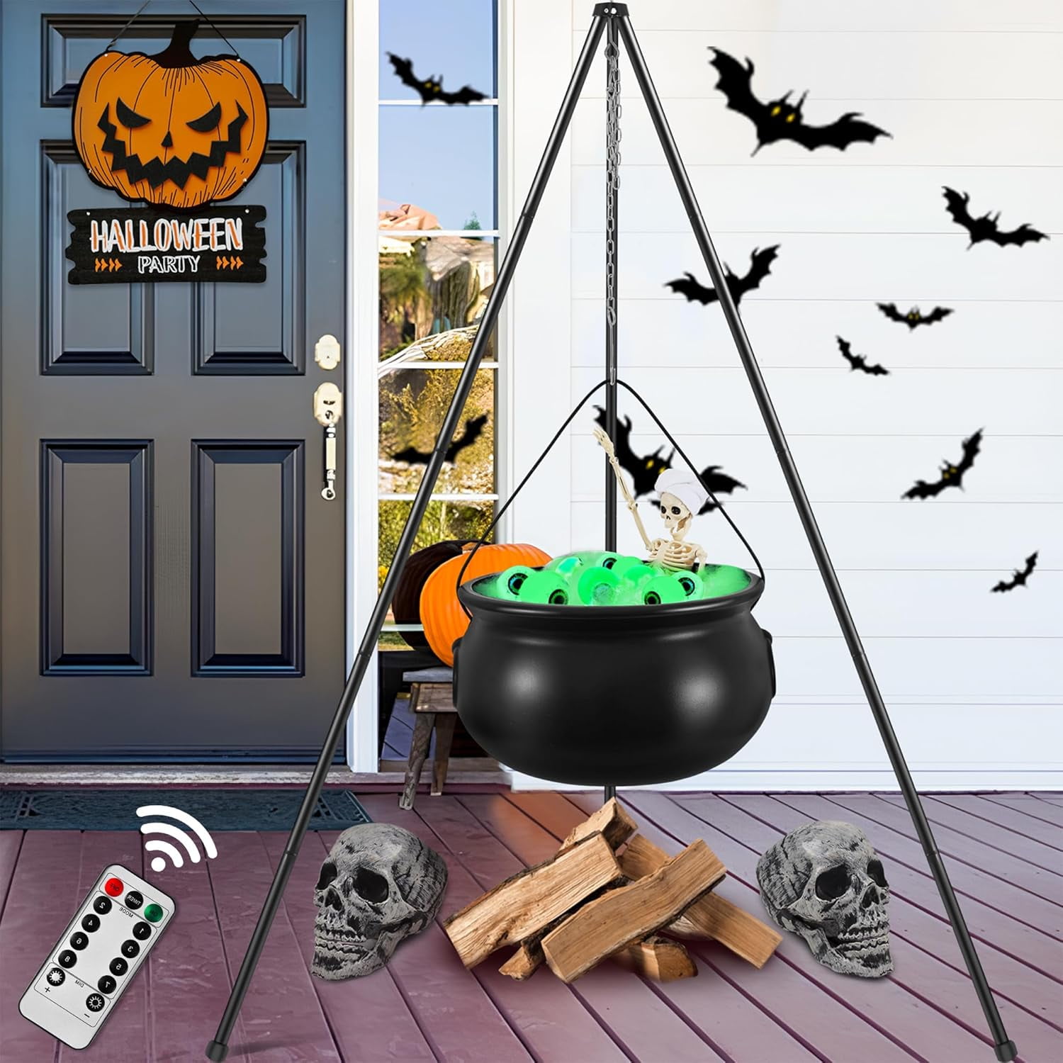 Halloween Decorations Outdoor,Witches Cauldron for Yard Decorations ...