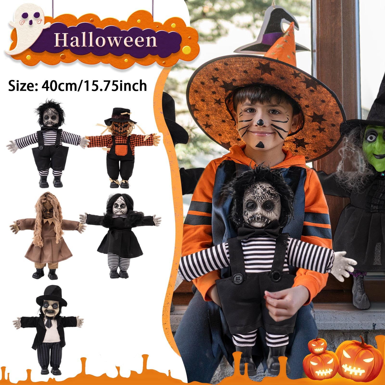 Halloween Decorations Party Summerween Pumpkin Decoration Creepy ...