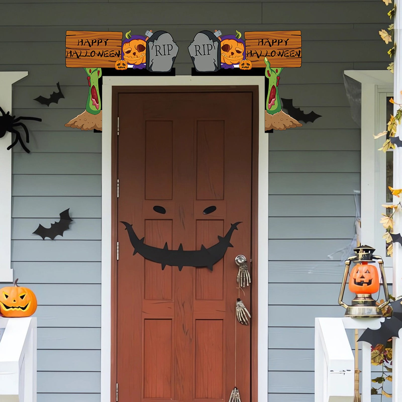 Halloween Decorations Pumpkin Ghost Door Frame Ornament, Door Frame ...