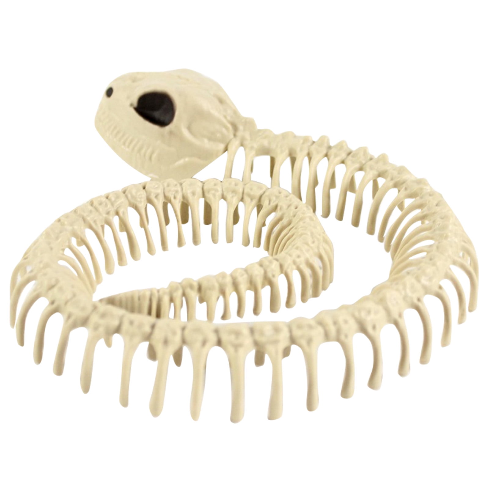 Halloween Realistic Snake Skeleton Replica Halloween Decoration ...