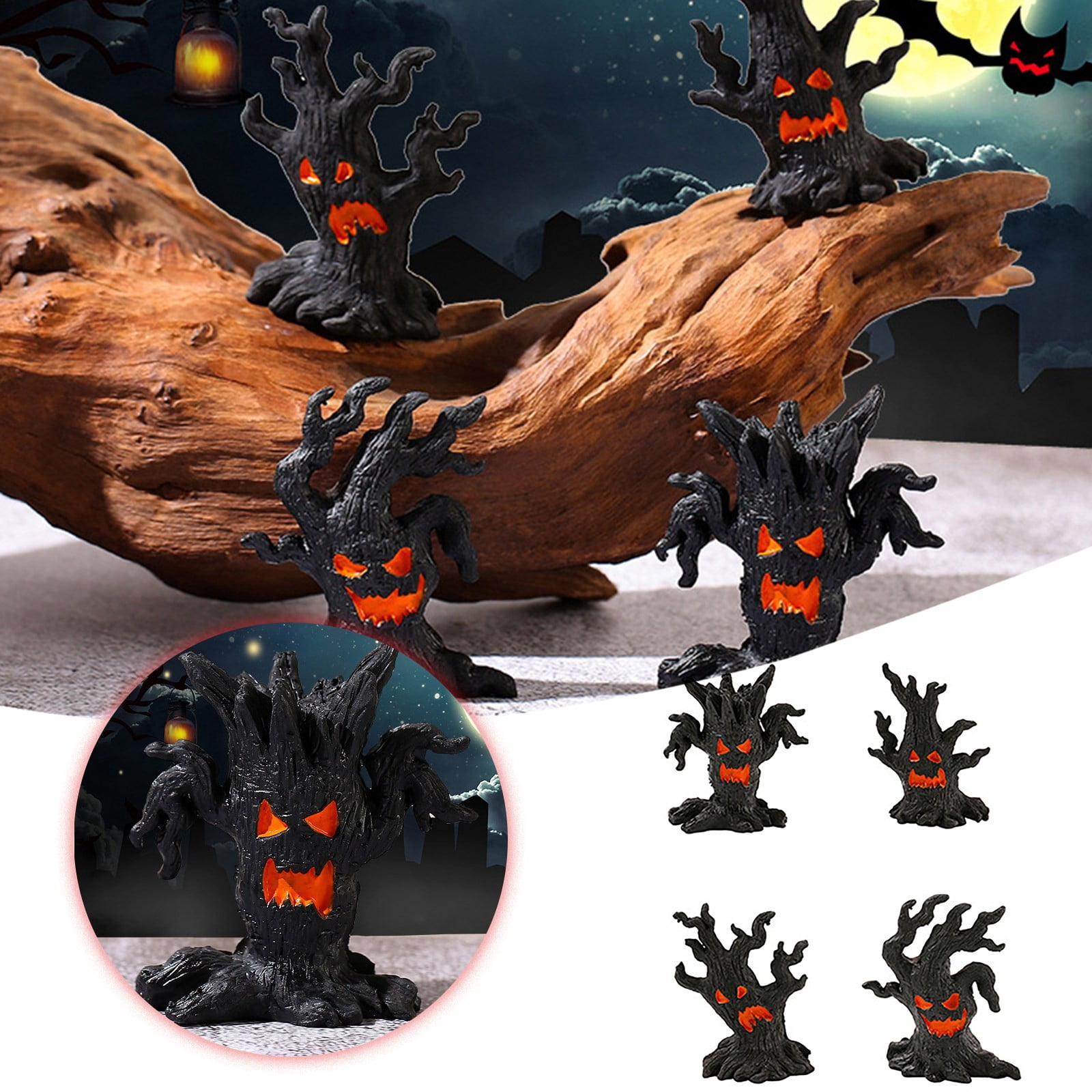 Halloween Decorations Resin Cute Halloween Figurines Mini Desktop Craft ...