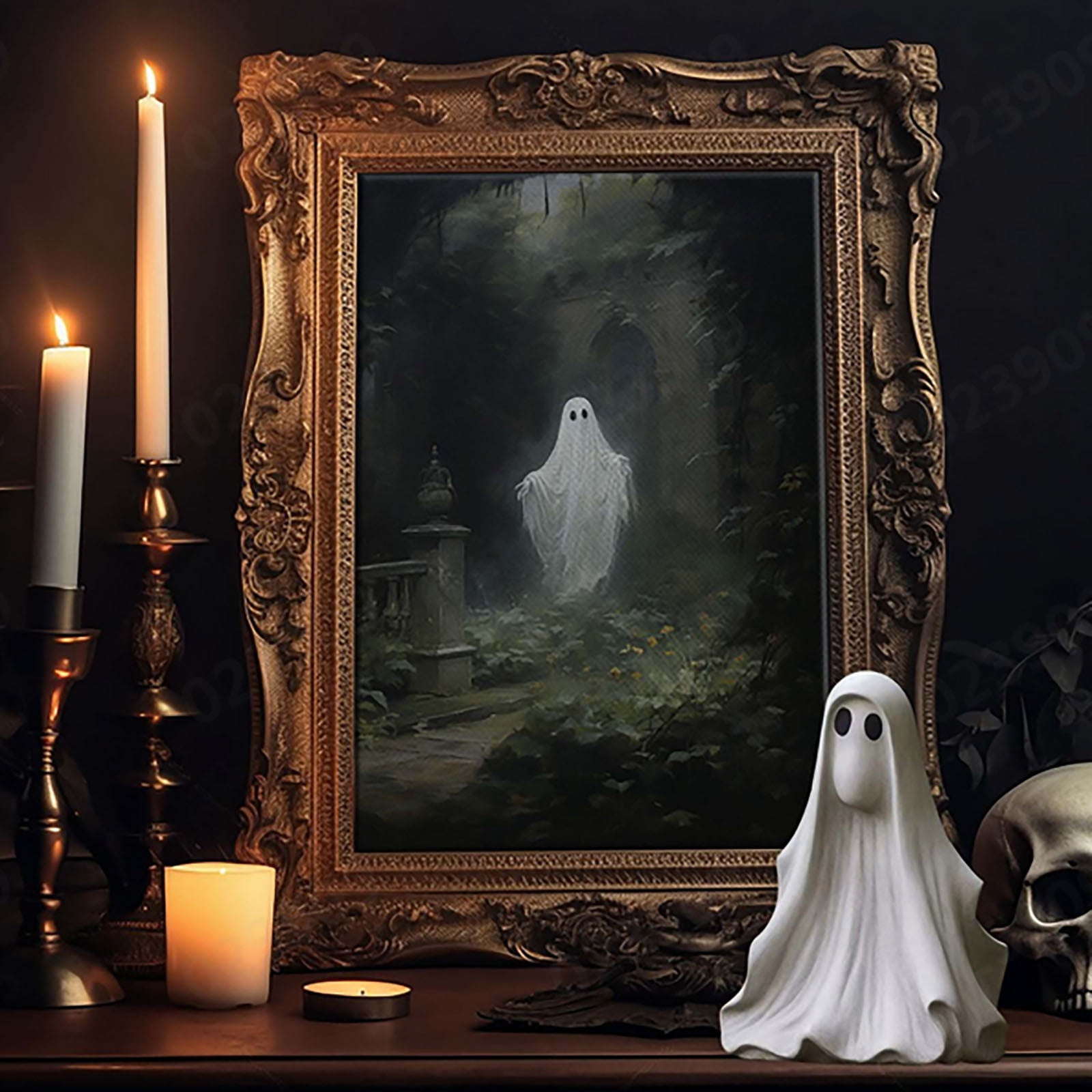 Halloween Decorations Resin Desktop Statues for Living Room Home ...