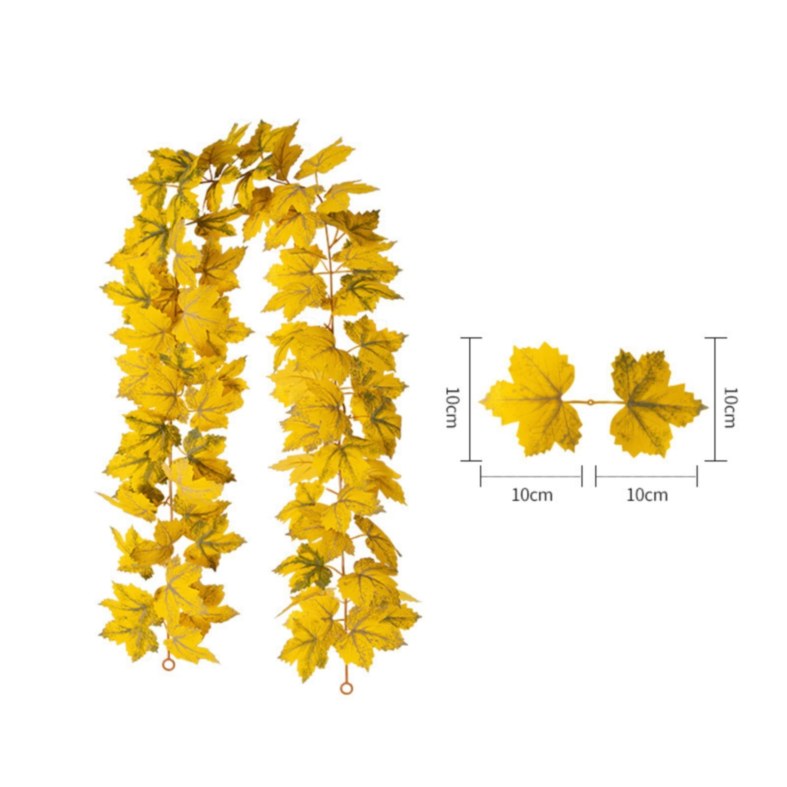 Halloween Decorations Room Artificial Maple Leaf Vines And Yellow ...