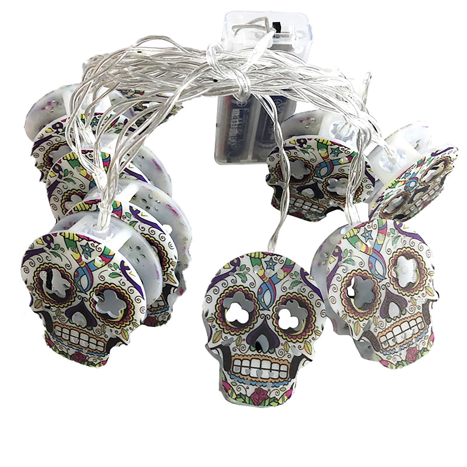 Halloween Decorations Halloween Skull String Lights Day of The Dead ...