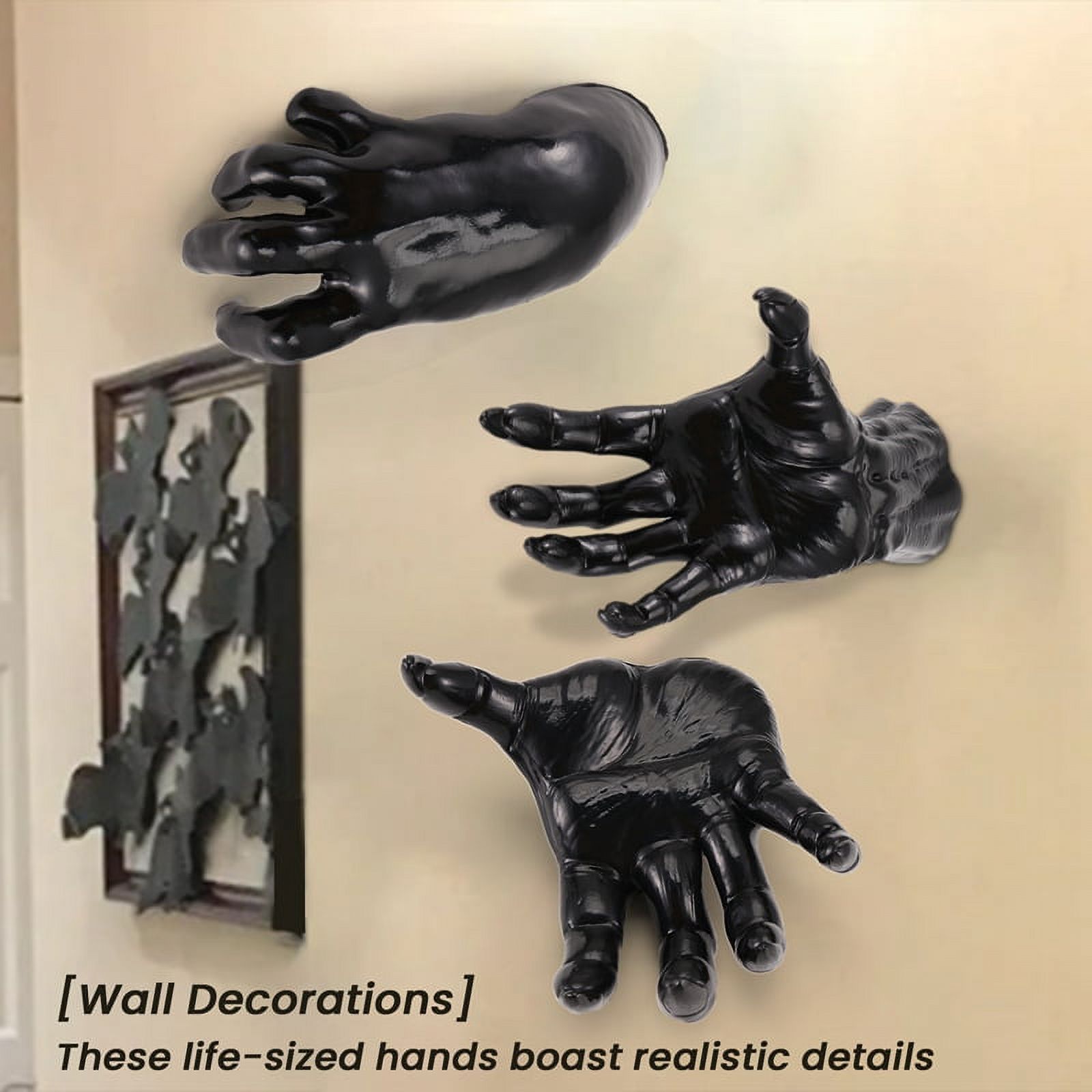 Halloween Decorations Wall Mounted Creepy Reaching Hands Horror Hands ...