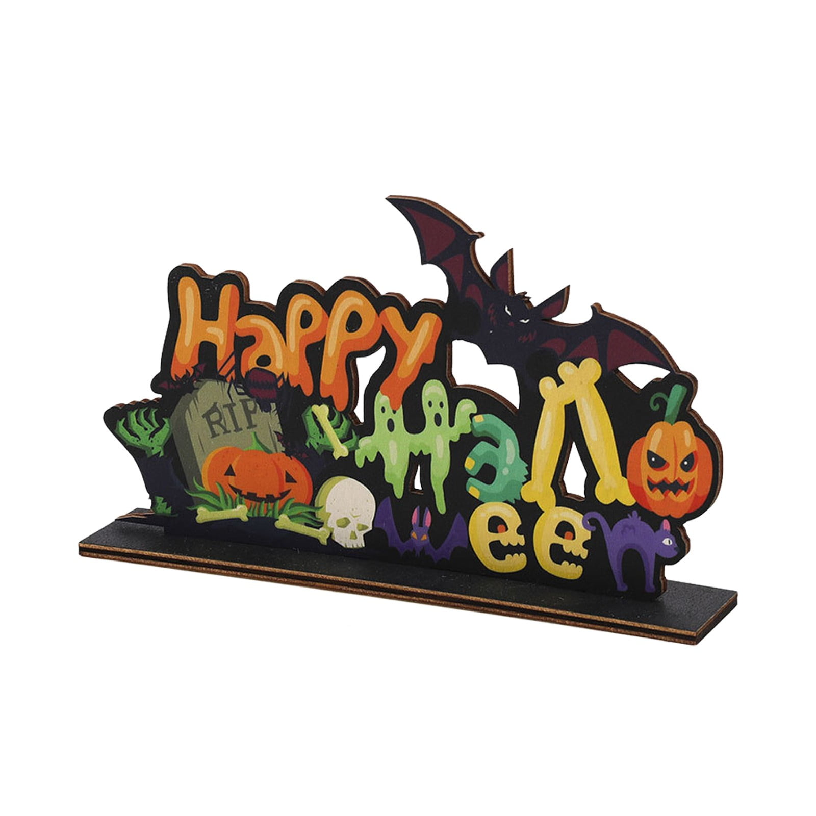 Halloween Decorations Wooden Tabletop Ornament Festival Bar Party ...